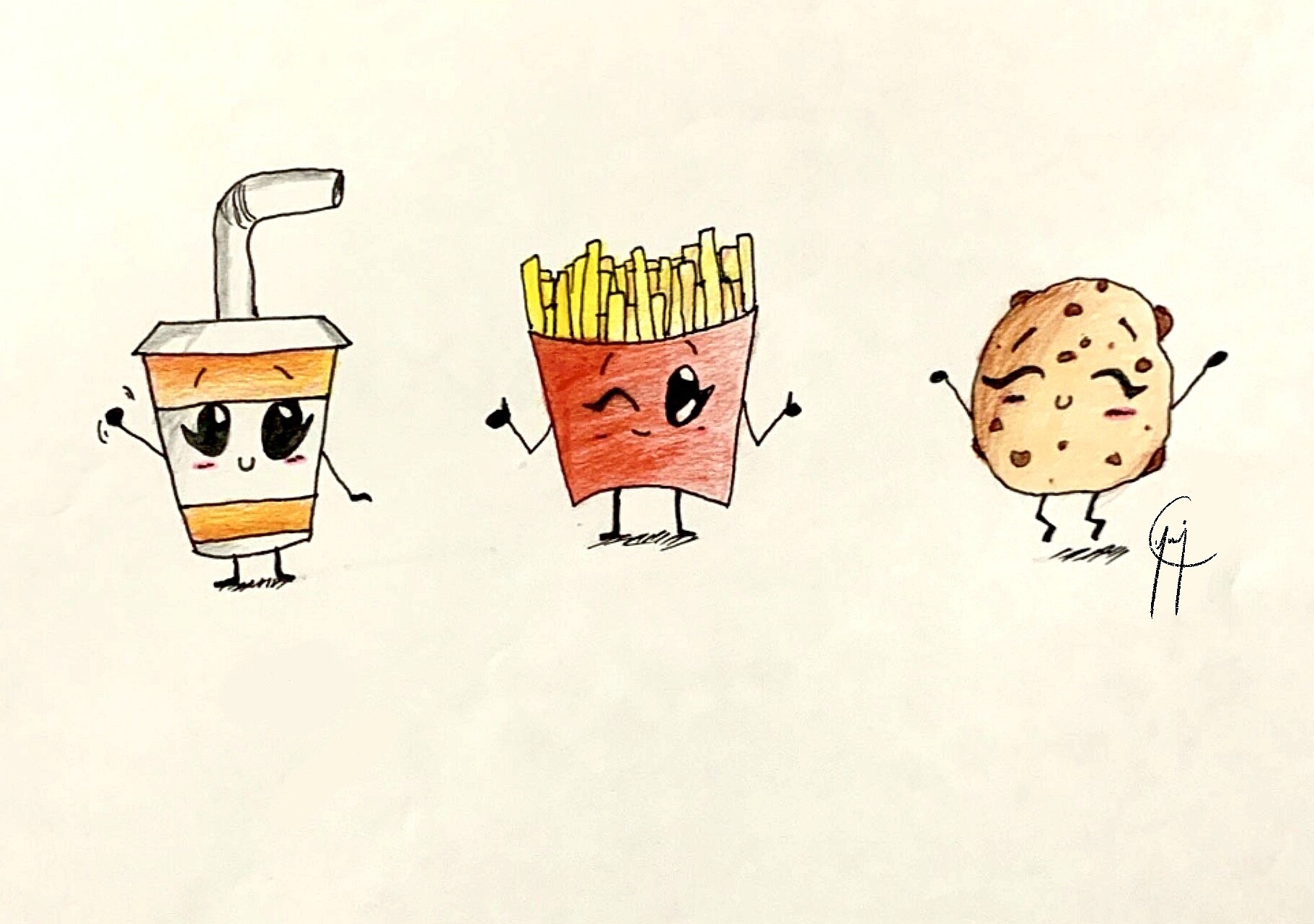 ArtStation - Fast food friends