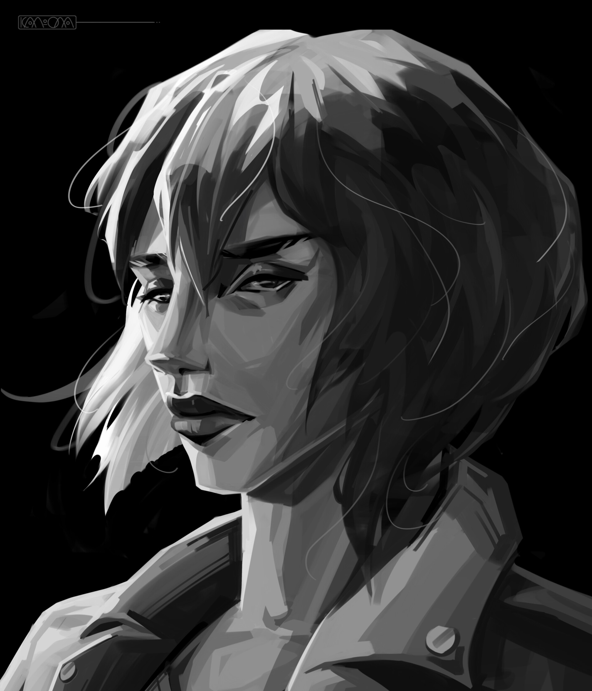 Olga Kaleeva - Portrait BW