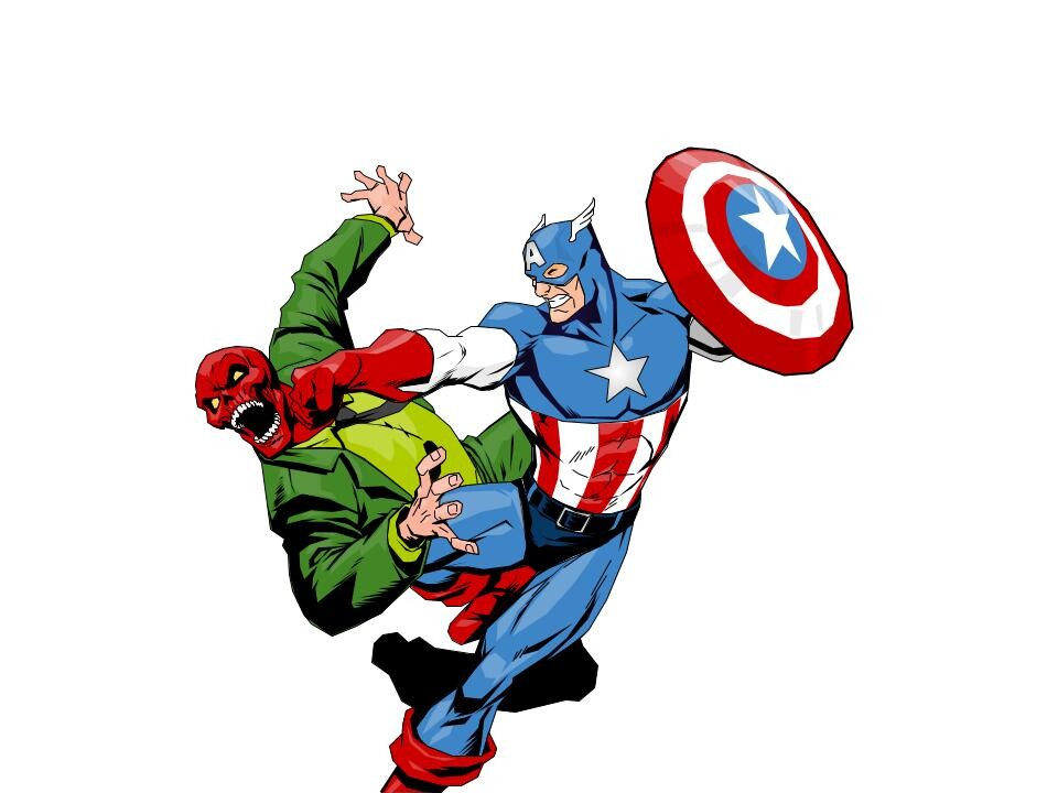 ArtStation - captain america fist avenger comic form