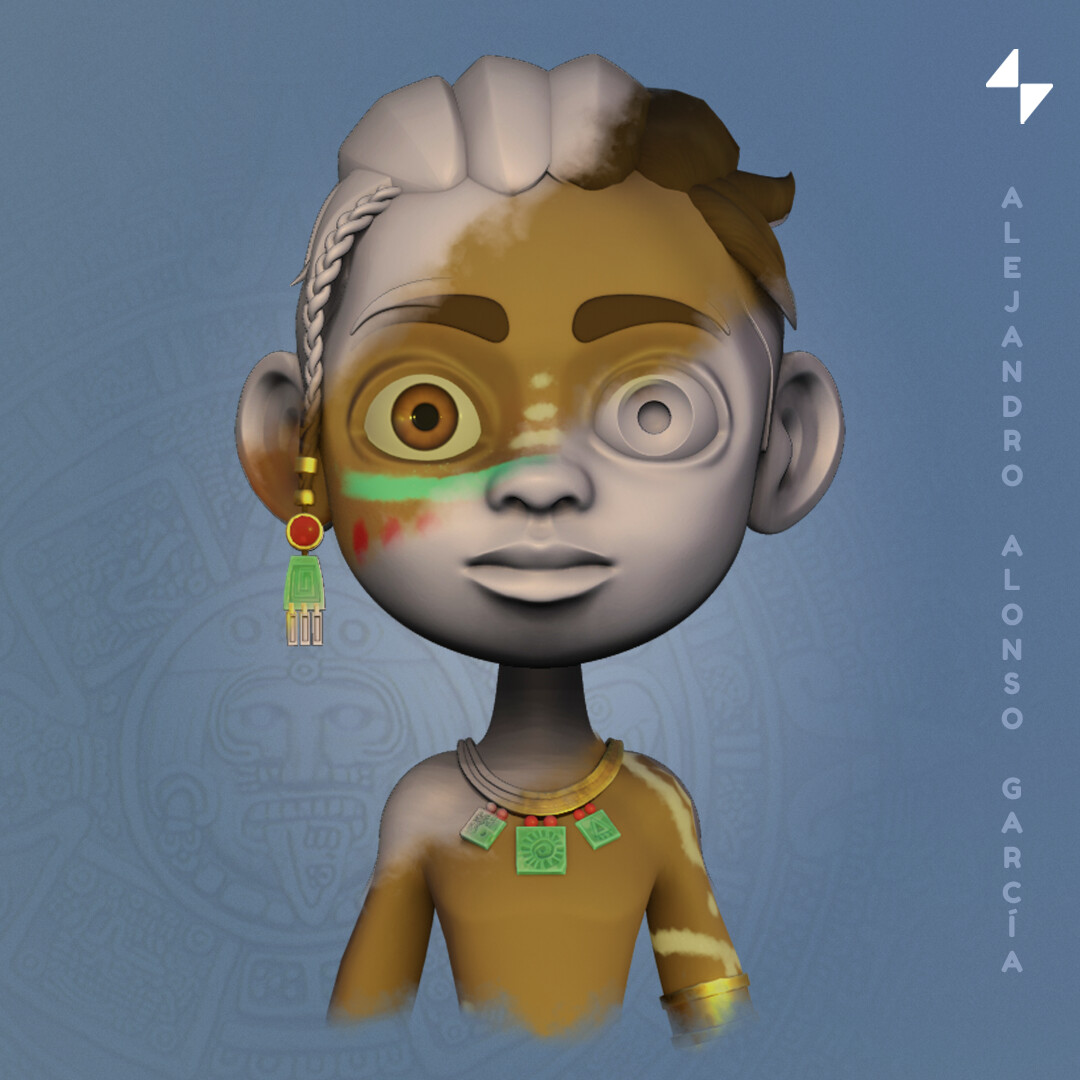 ArtStation - Stylized Aztec Boy