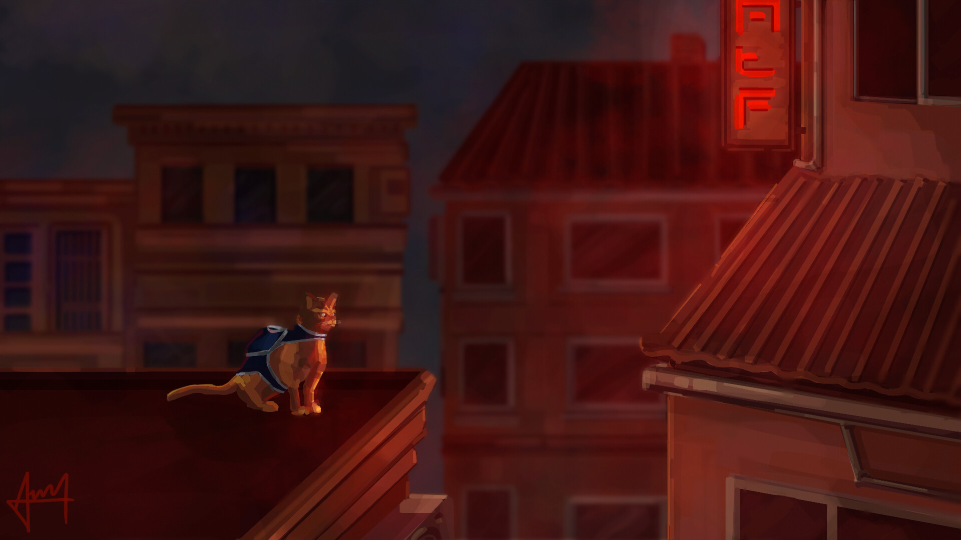 ArtStation - Stray game fan art