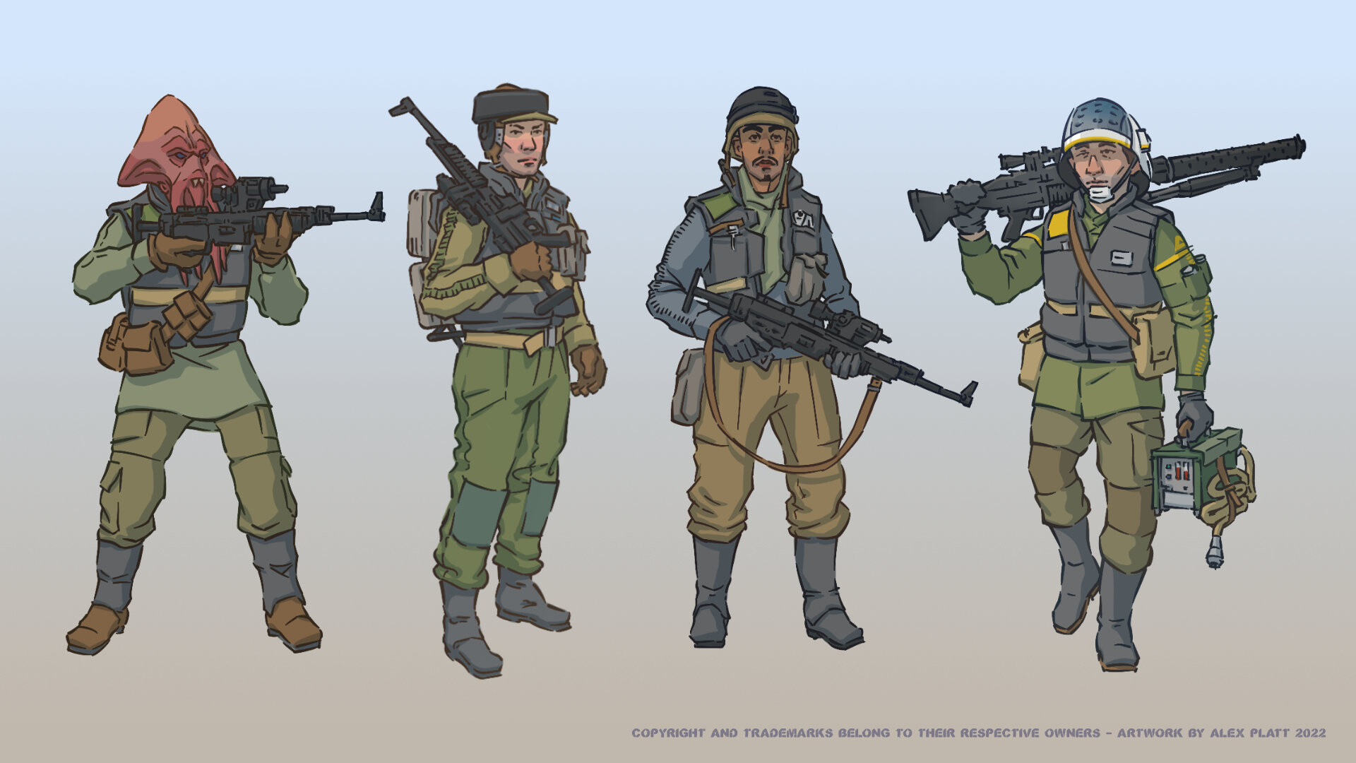 Alex Platt - Up Front: Star Wars Character Art