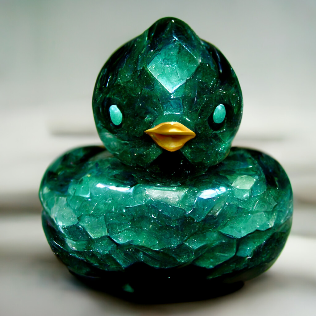 ArtStation - Emerald rubber duck