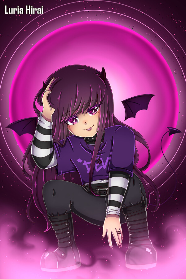 Luria Hirai - Haunted Rainbow! - Original Character Series!