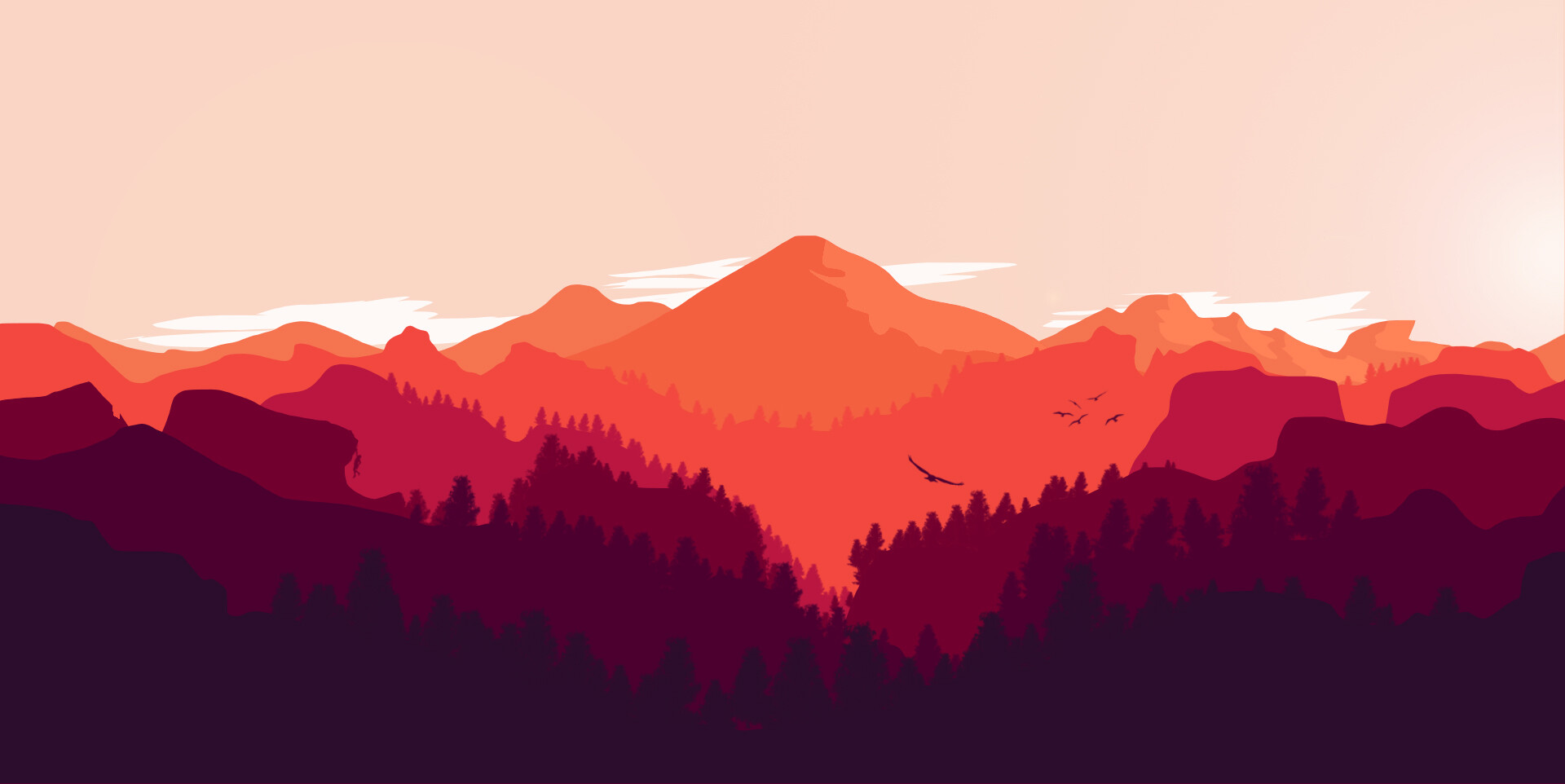 ArtStation - The Hike | 2D Background Design