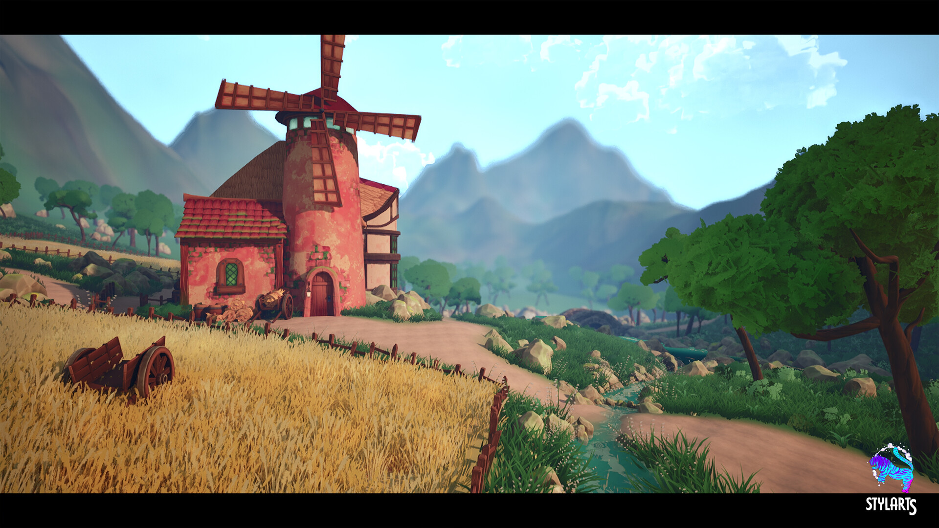 StylArts - Stylized Windmill Valley