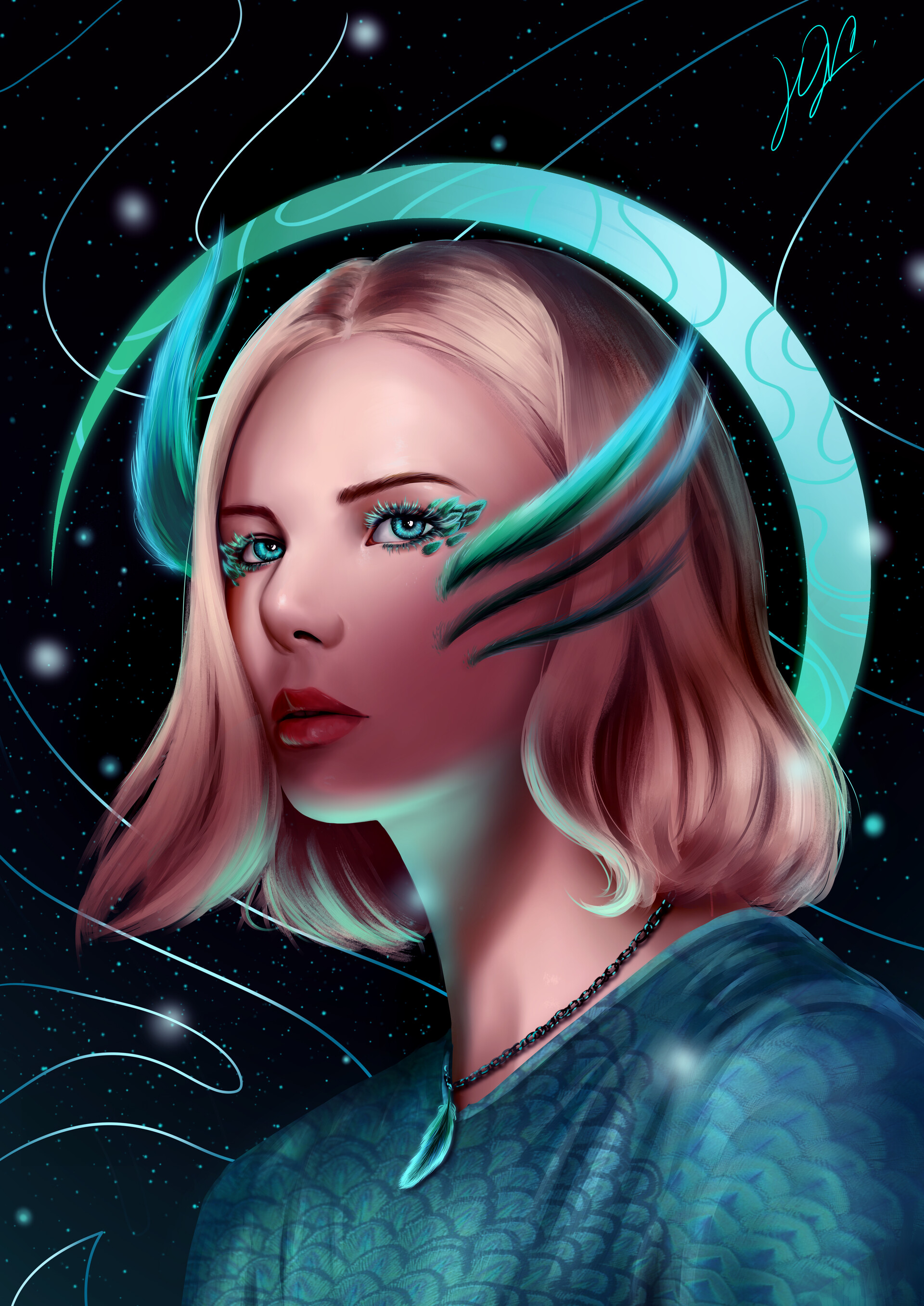 ArtStation - Portrait 'Cyan'
