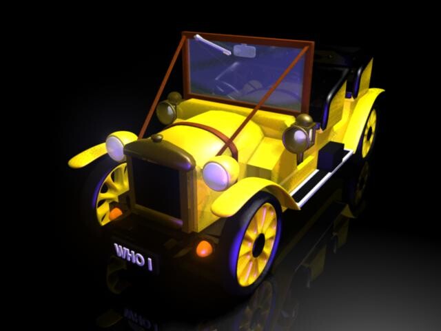 Ric Lumb - Bessie 3D - Doctor Who Fan Art