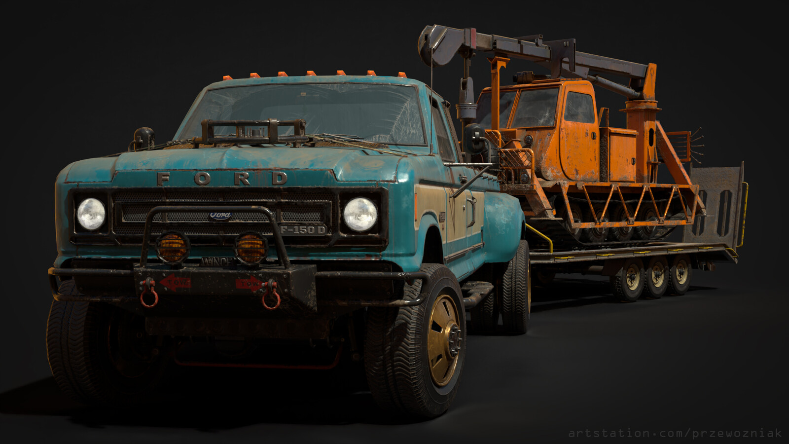 Aleksander Przewoźniak - Ford F-150 Dually Pickup with trailer and ...