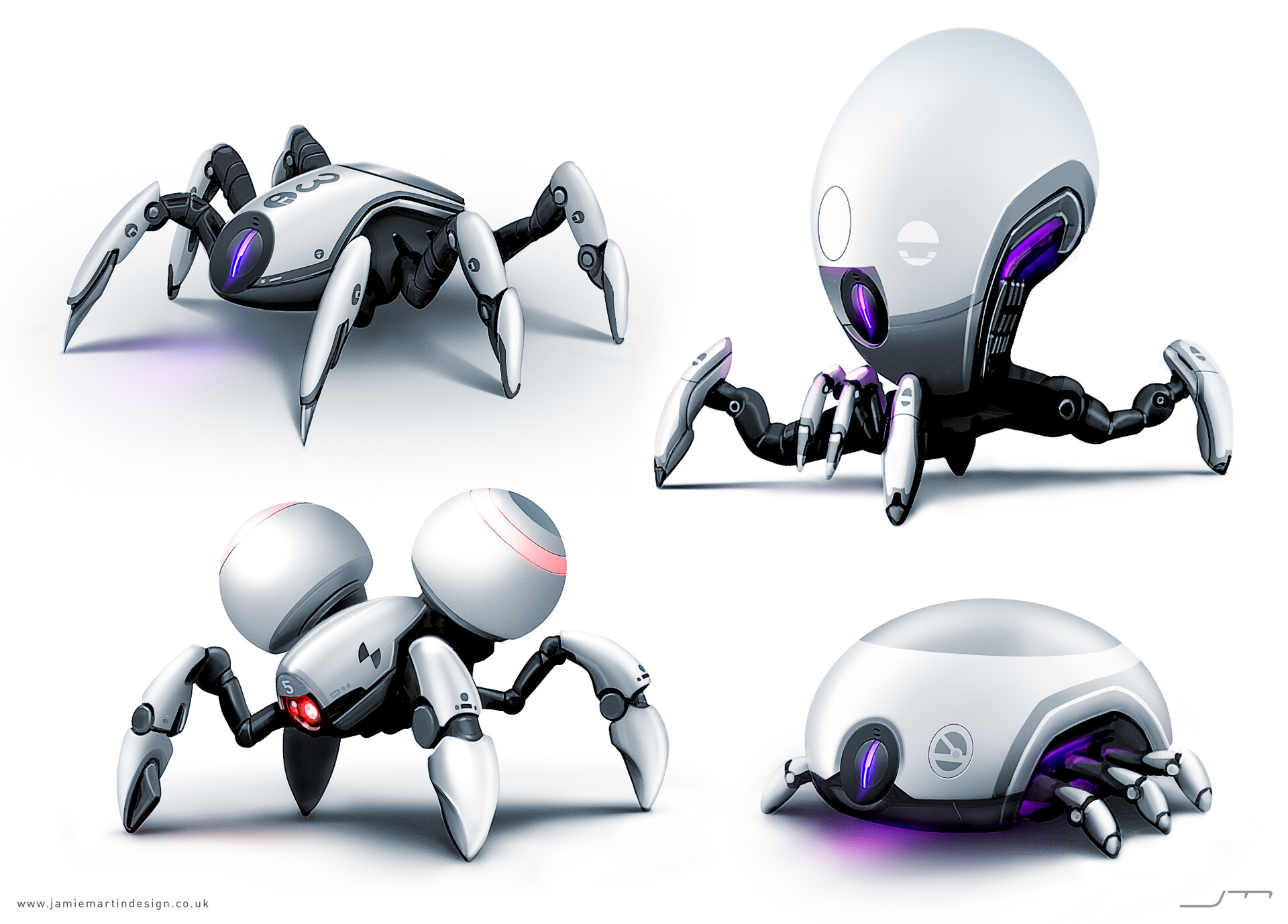 Jamie Martin - Robot Bug 'Little Scamper', character concept art