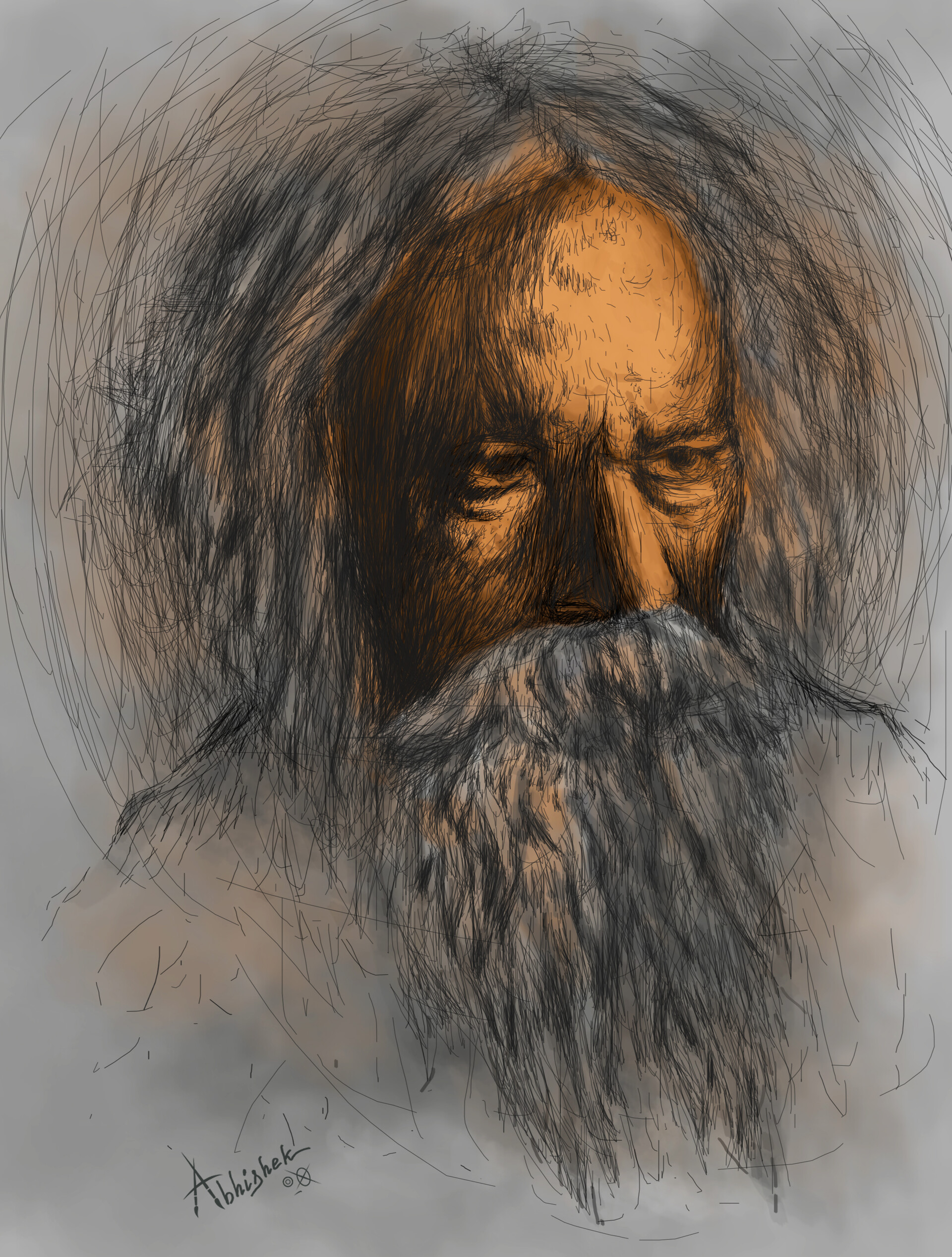 ArtStation - || Rabindranath Tagore