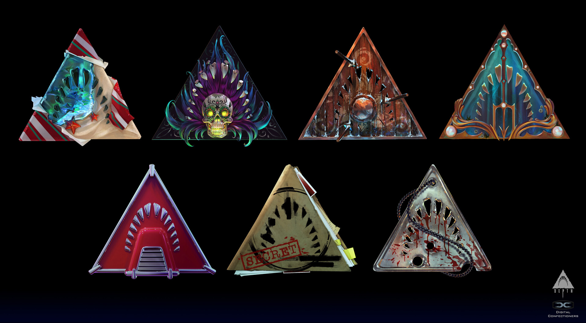 Natalia Rozvod - Depth event logo concepts