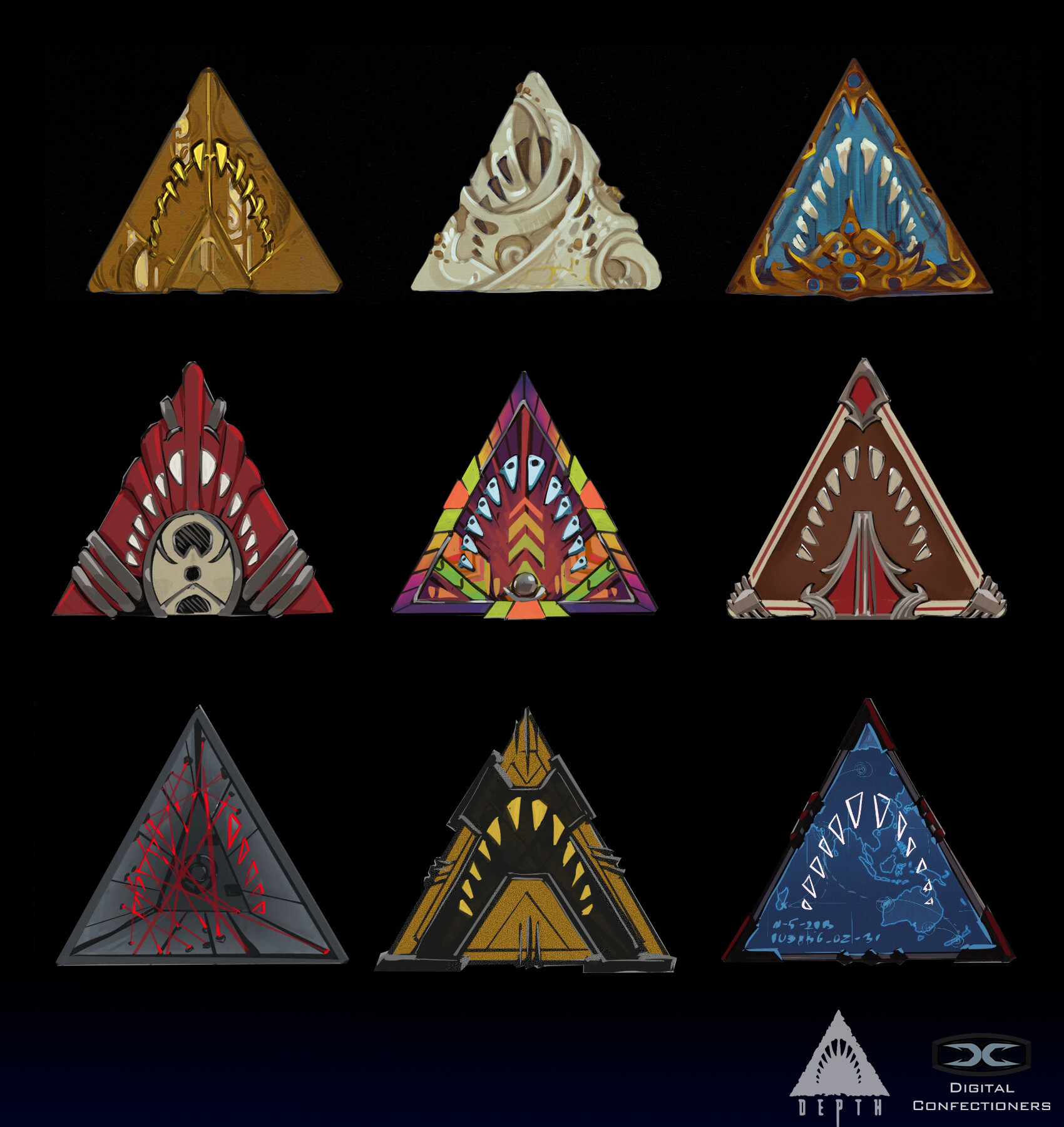 Natalia Rozvod - Depth event logo concepts