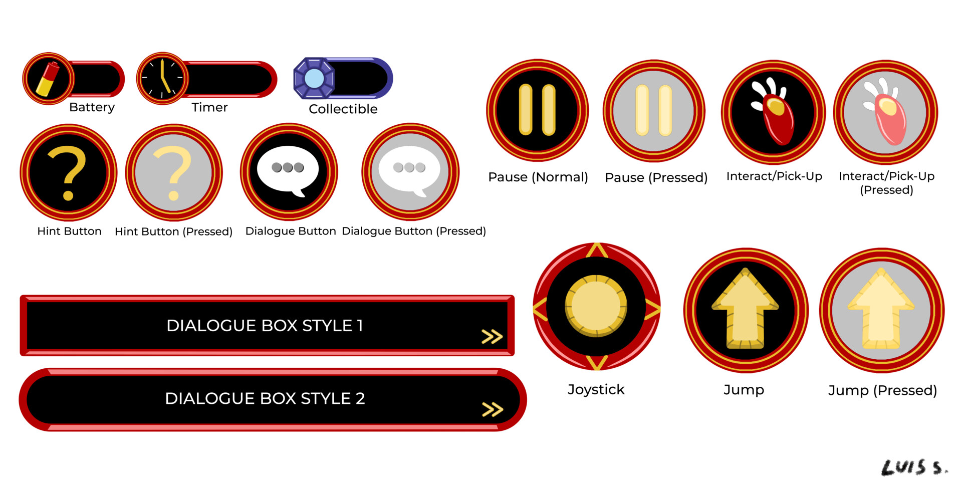 Luis Salvador - UI Buttons/Icons - Operation S.Y.B.E.R.