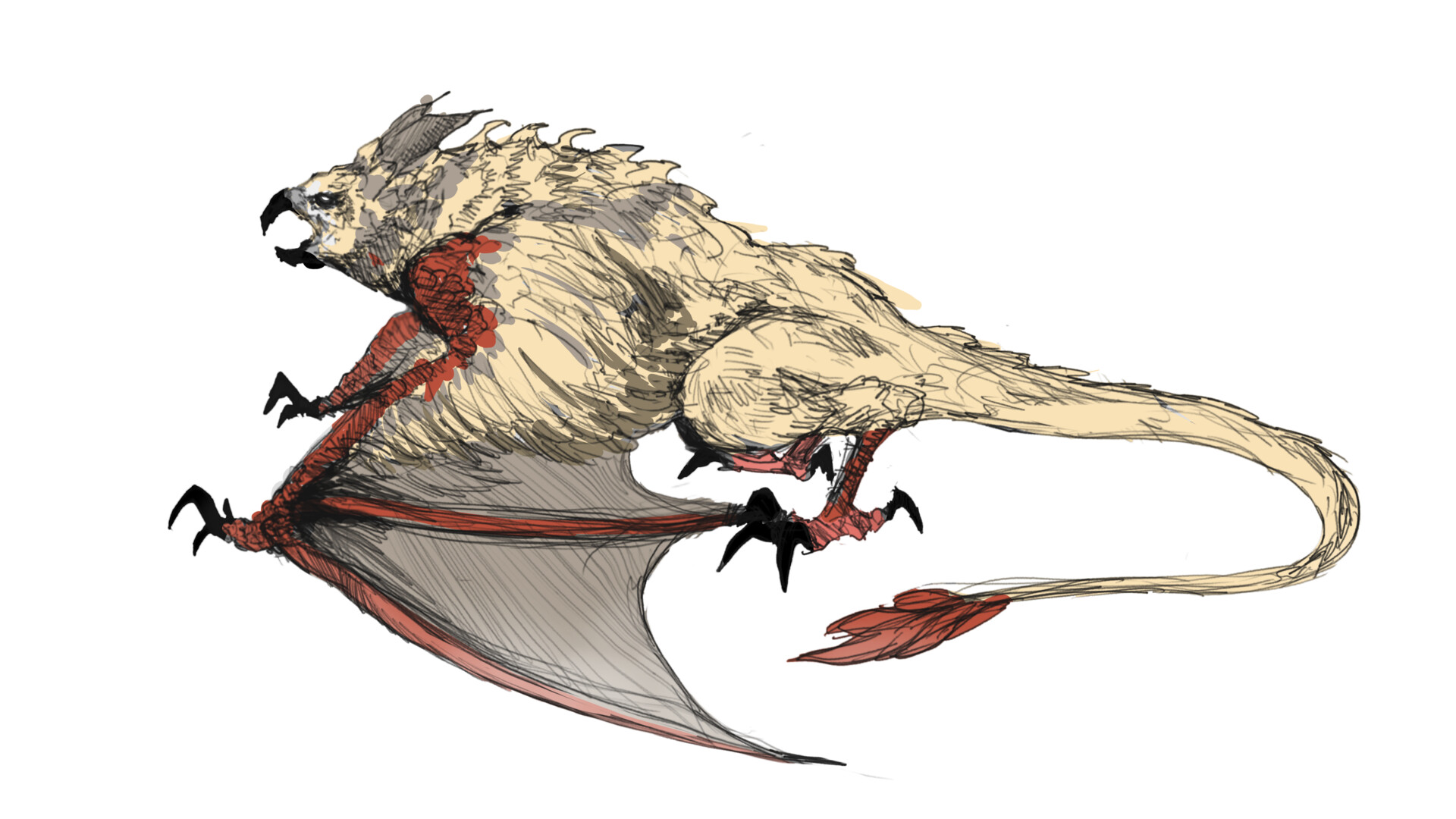ArtStation - Dragon #3 - Harpy Dragon