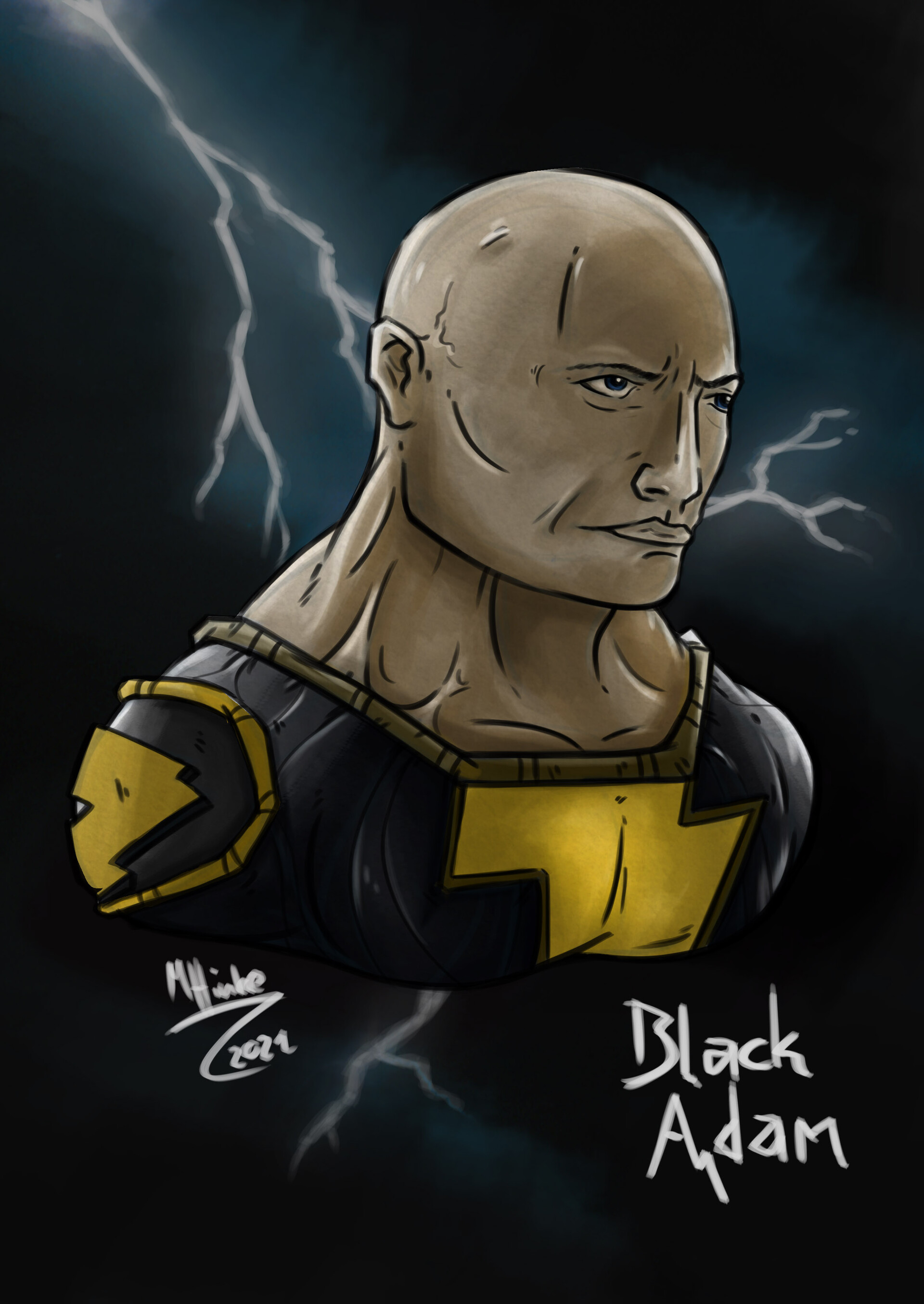 ArtStation - Black Adam Fanart - Illustration & Grafik Ulm