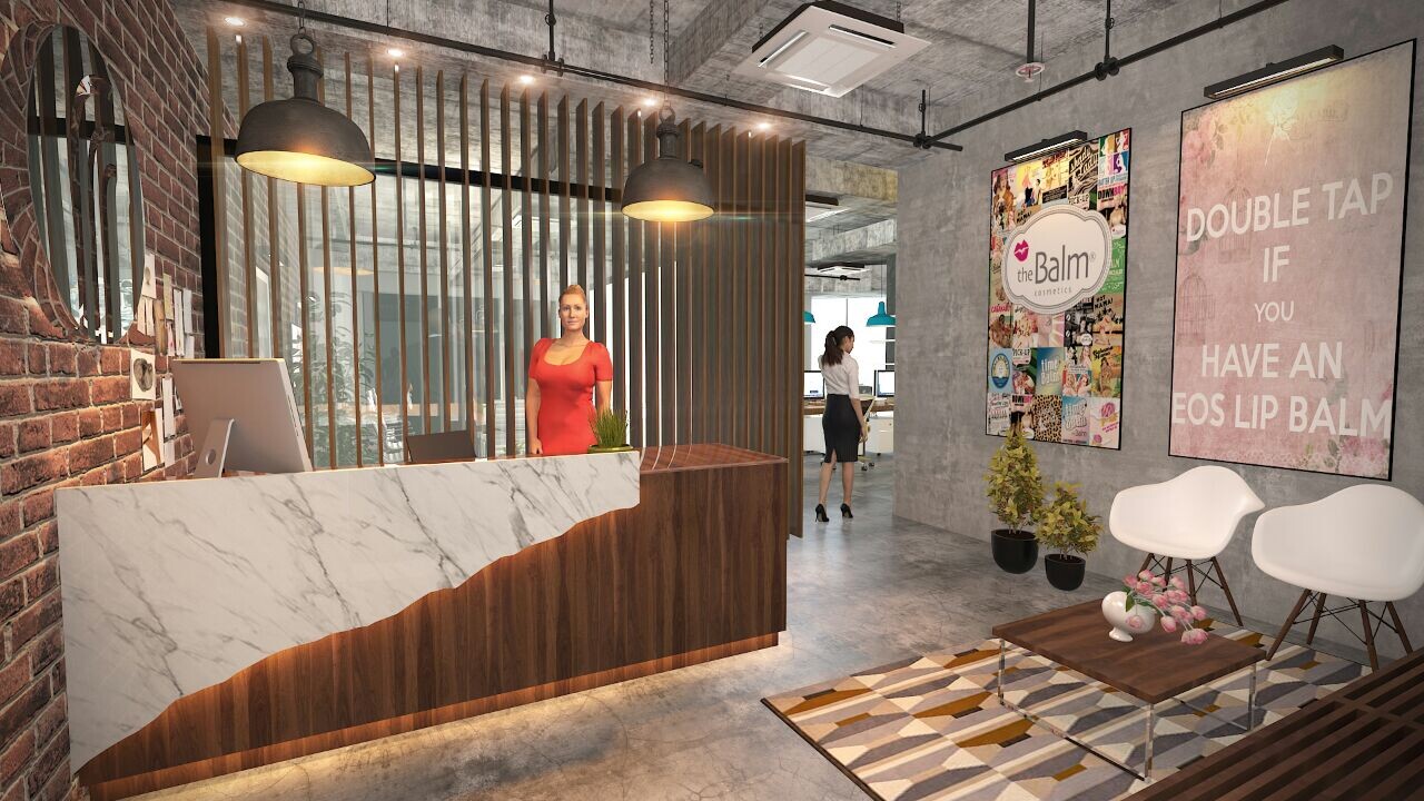 ArtStation - Reception Design Front View In Dubai