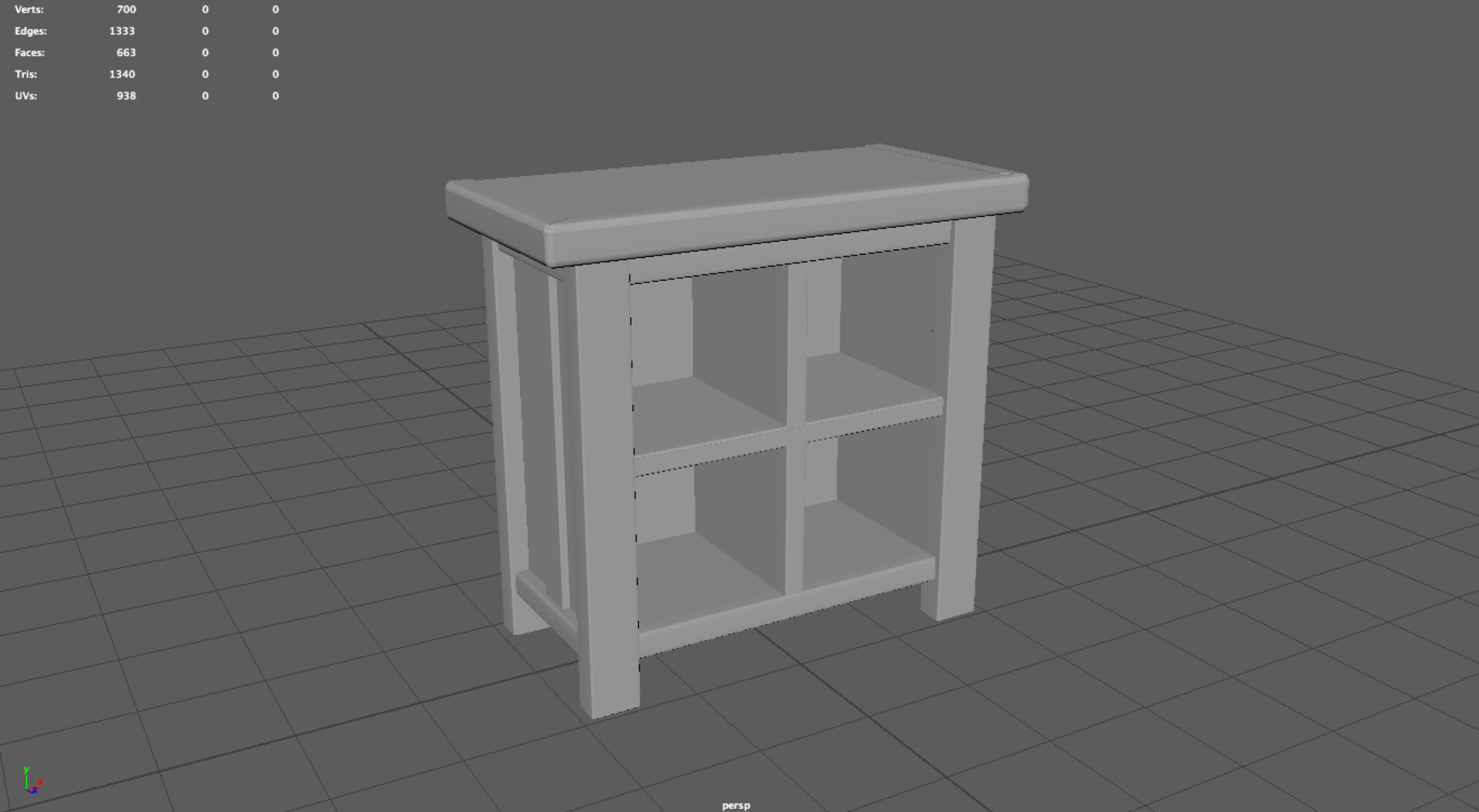 ArtStation - wooden storage unit