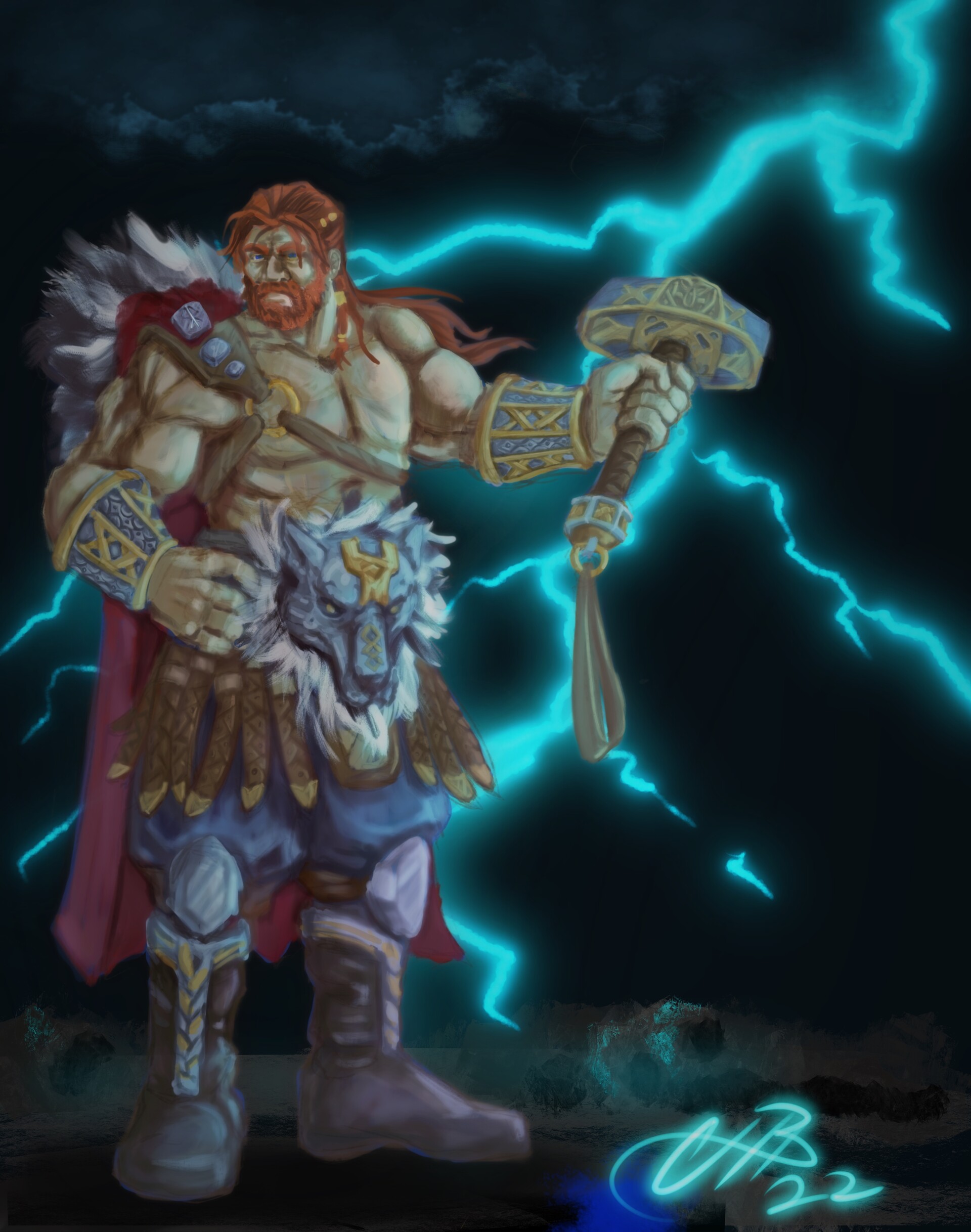 ArtStation - Norse God Thor