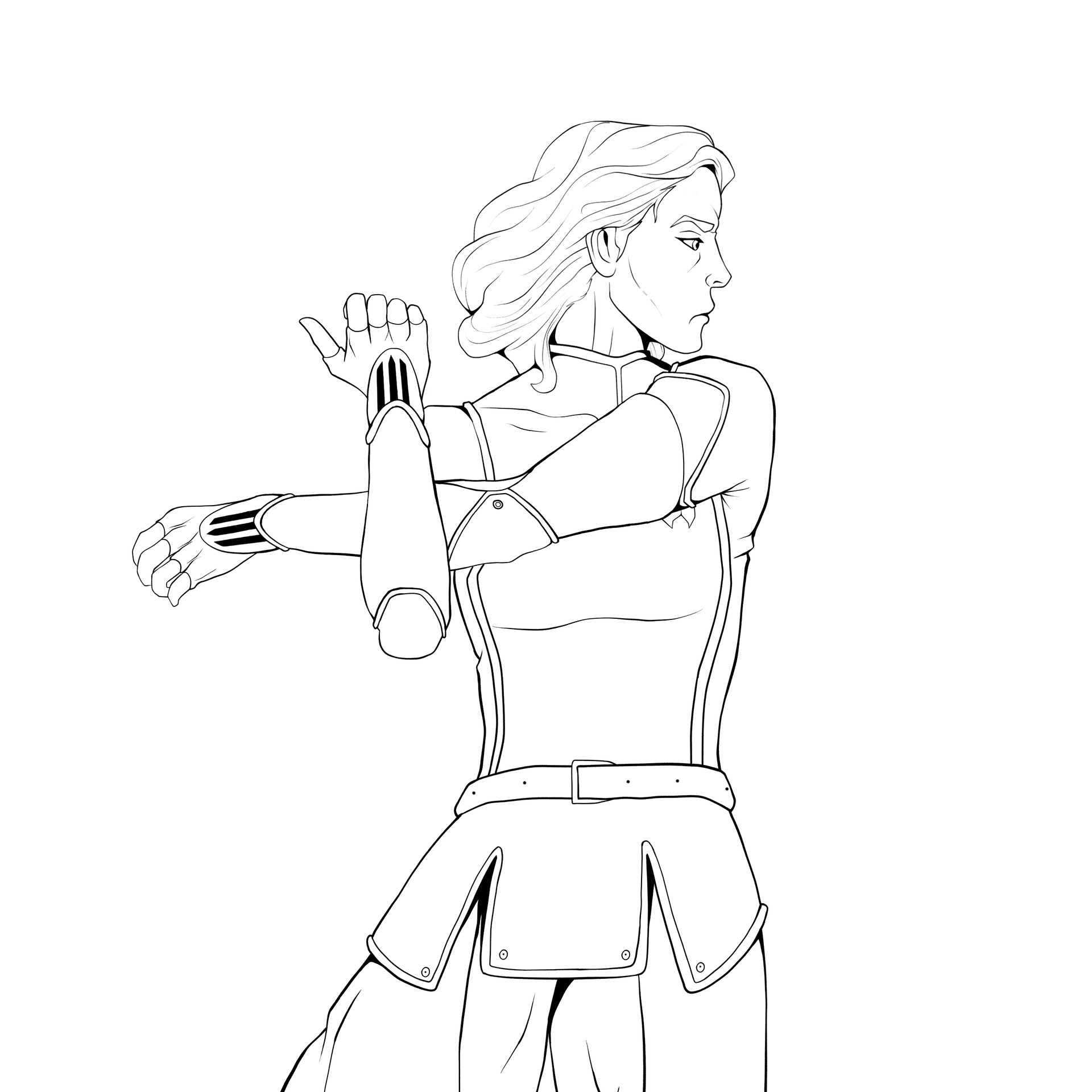 avatar lin bei fong coloring pages