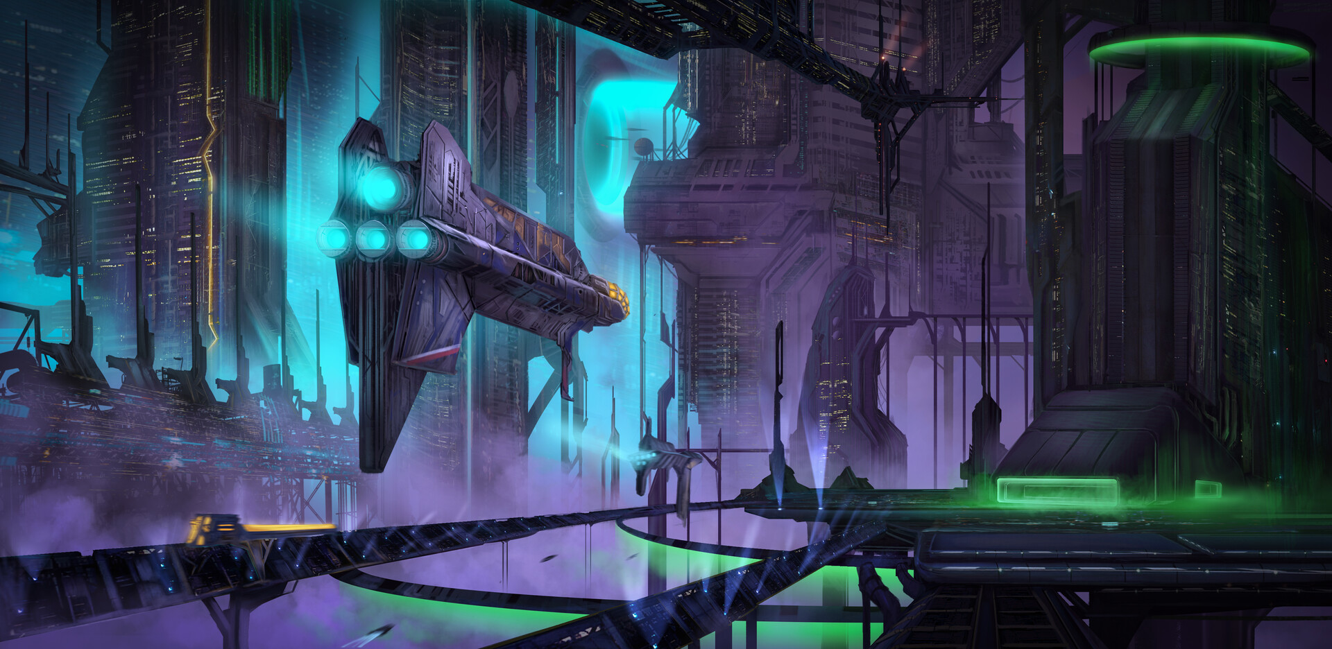 ArtStation - Space station interior