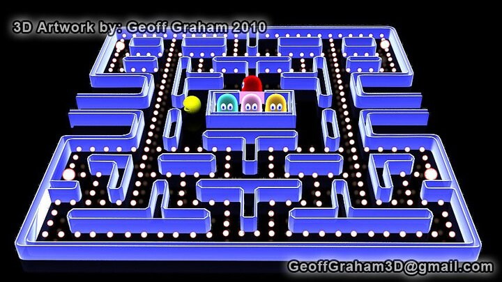 Geoff Graham - Pac-Man Arcade 3D - and various arcade fan art (older work).