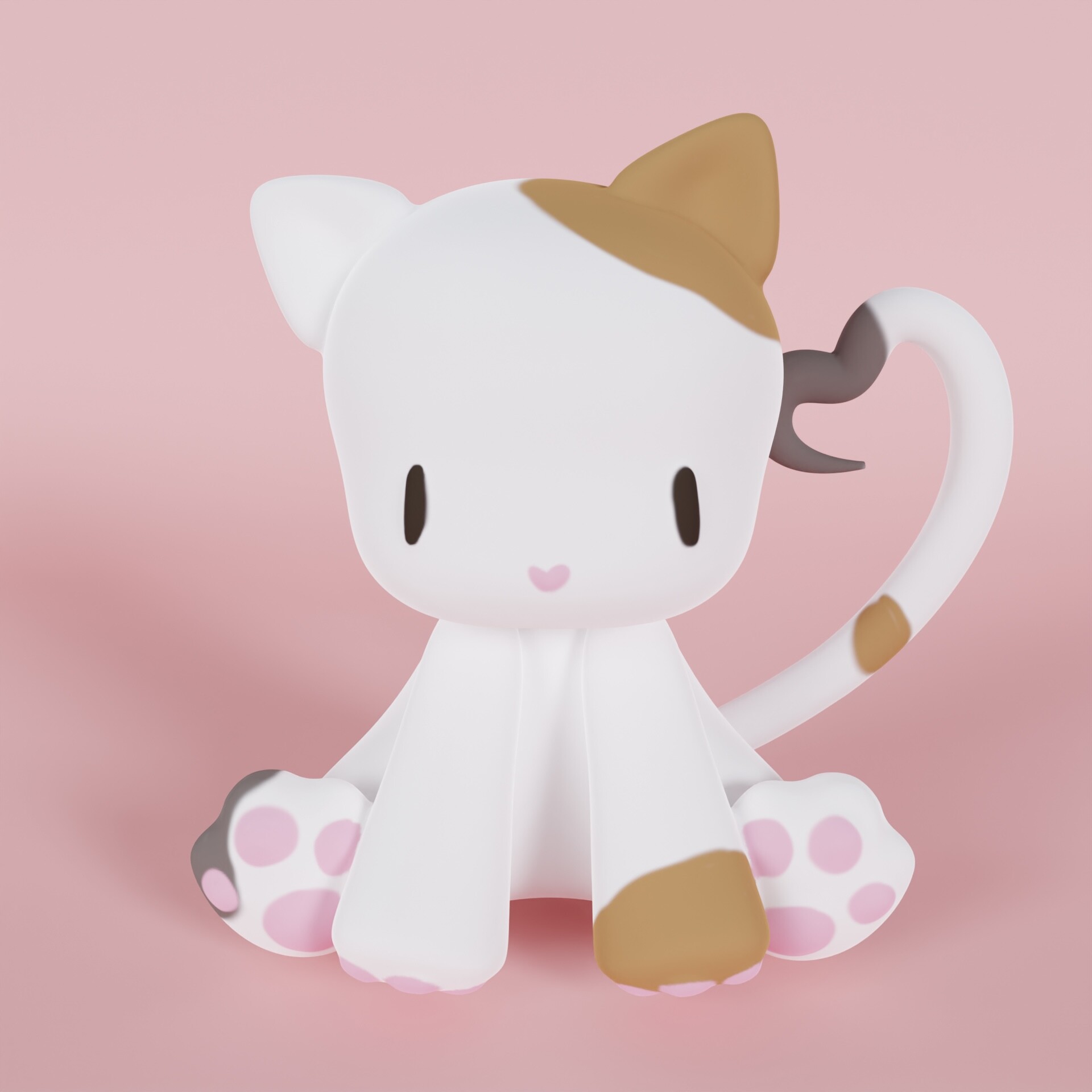 ArtStation - Chibi 3D cat