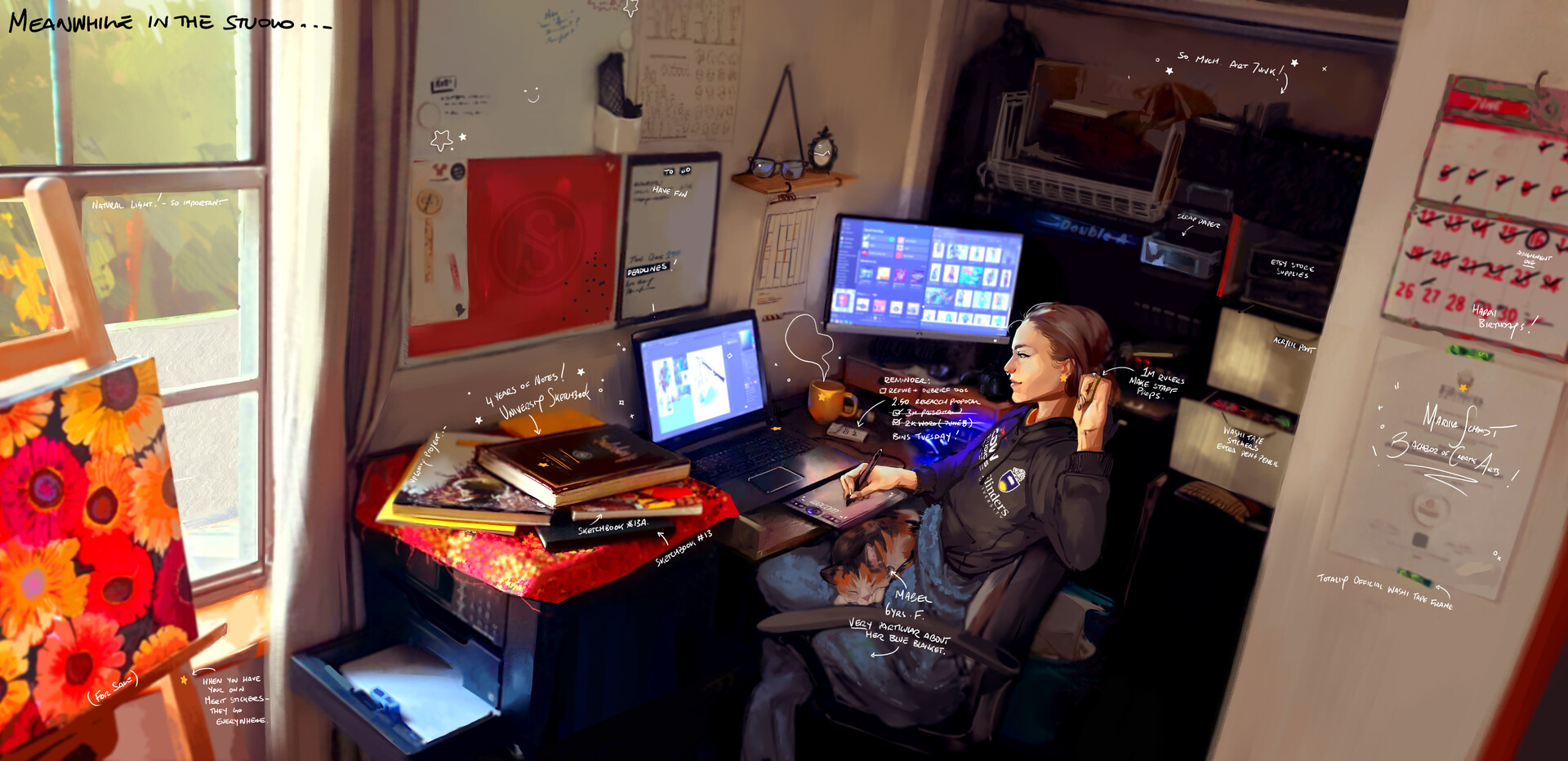 ArtStation - Happy Place - CDW Studios 10 Year Anniversary Art Competition