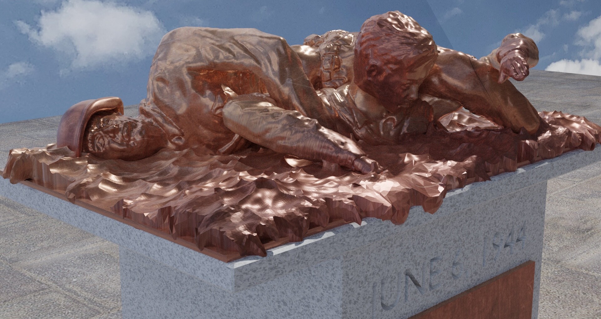 ArtStation - World War 2 Medal of Honor Statue Design