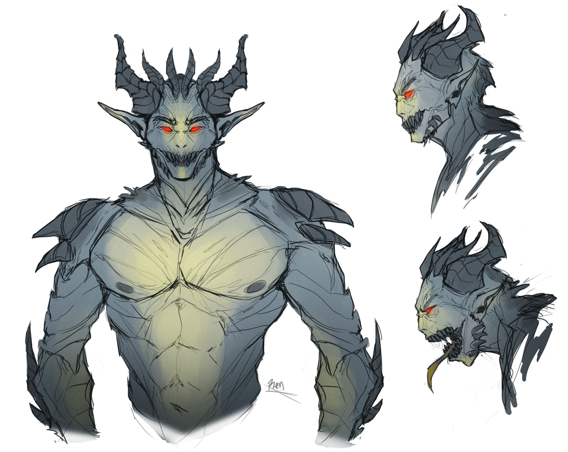 ArtStation - Dragon monster concept