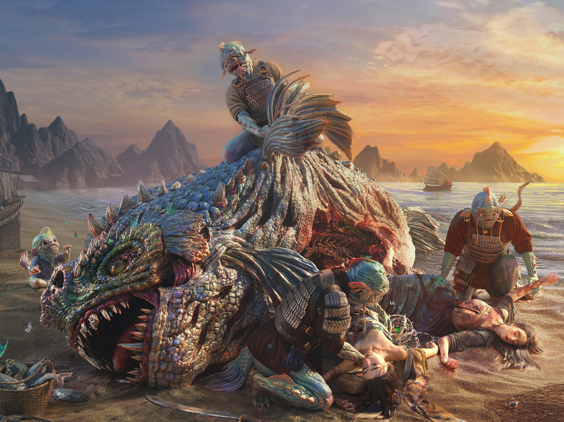 ArtStation - fish man