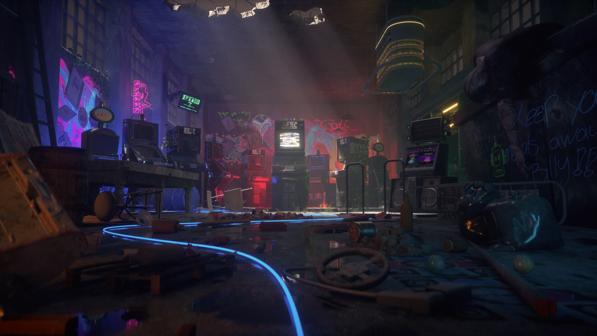 ArtStation - Life After Game room scene rendering