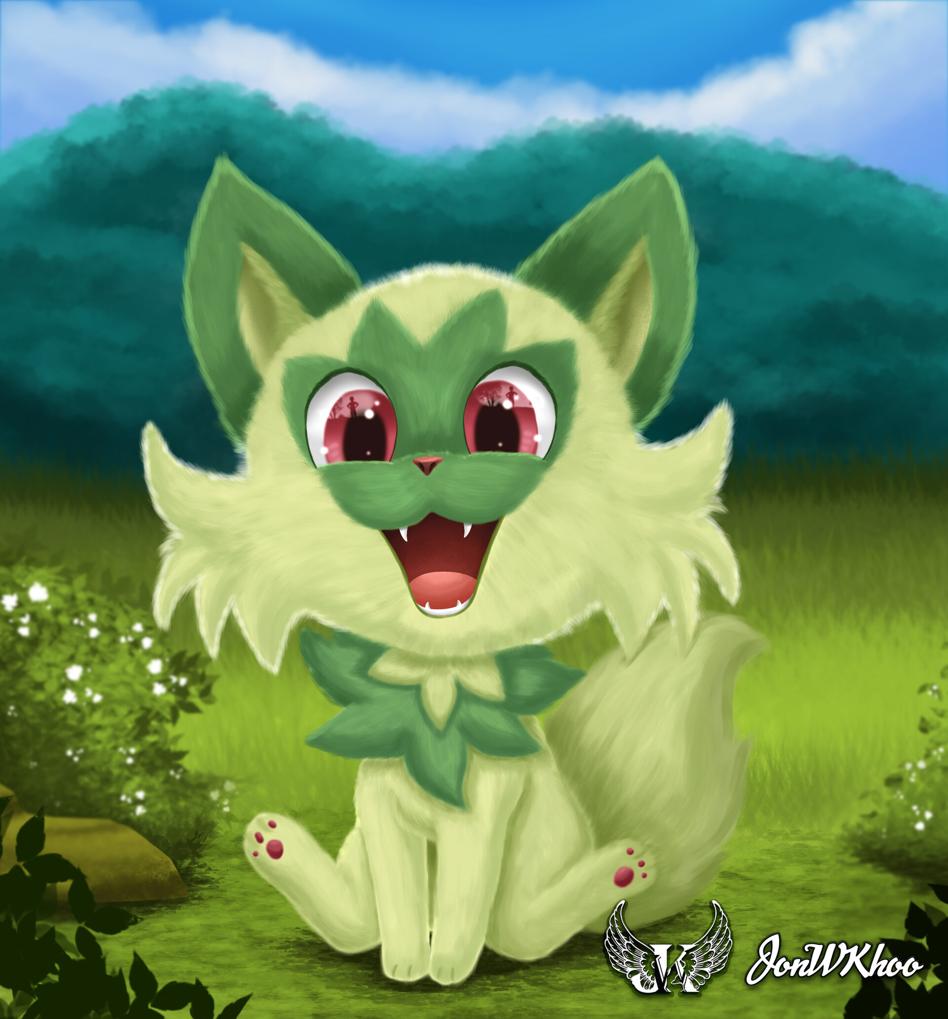 ArtStation - Sprigatito | Digital Illustration