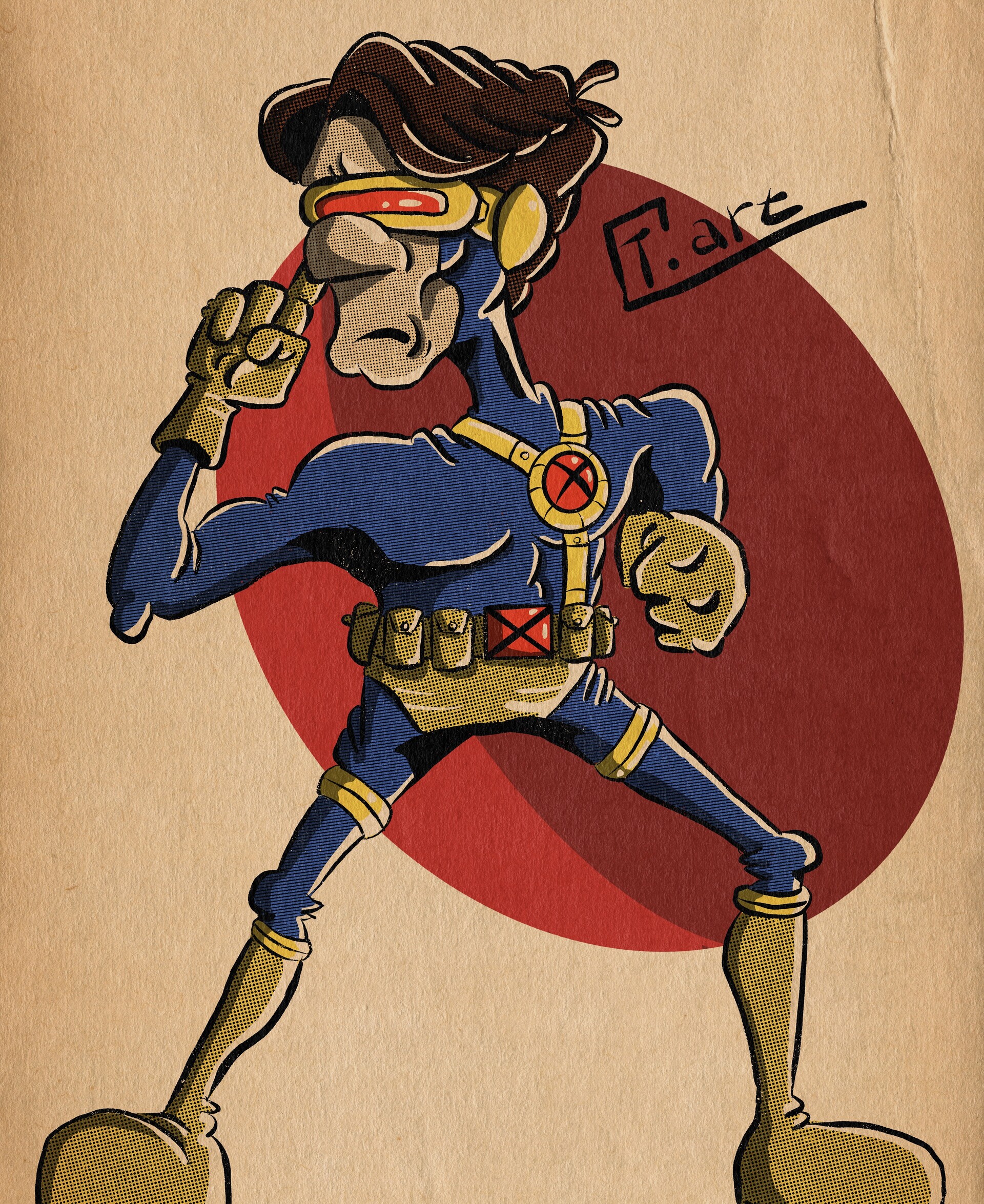 ArtStation - Illustration of Scott Summers AKA Cyclops