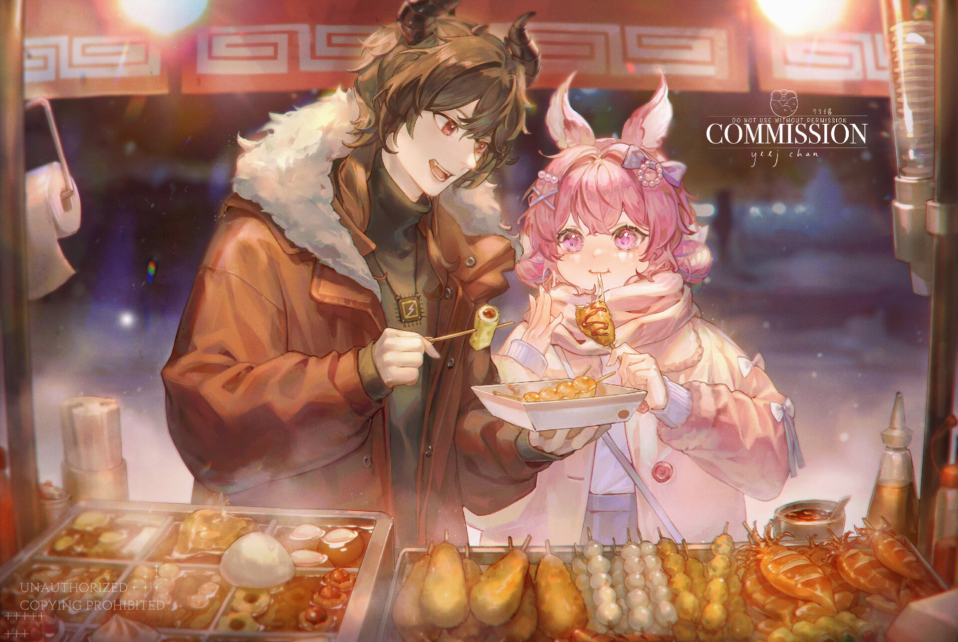 ArtStation - Winter food Stall