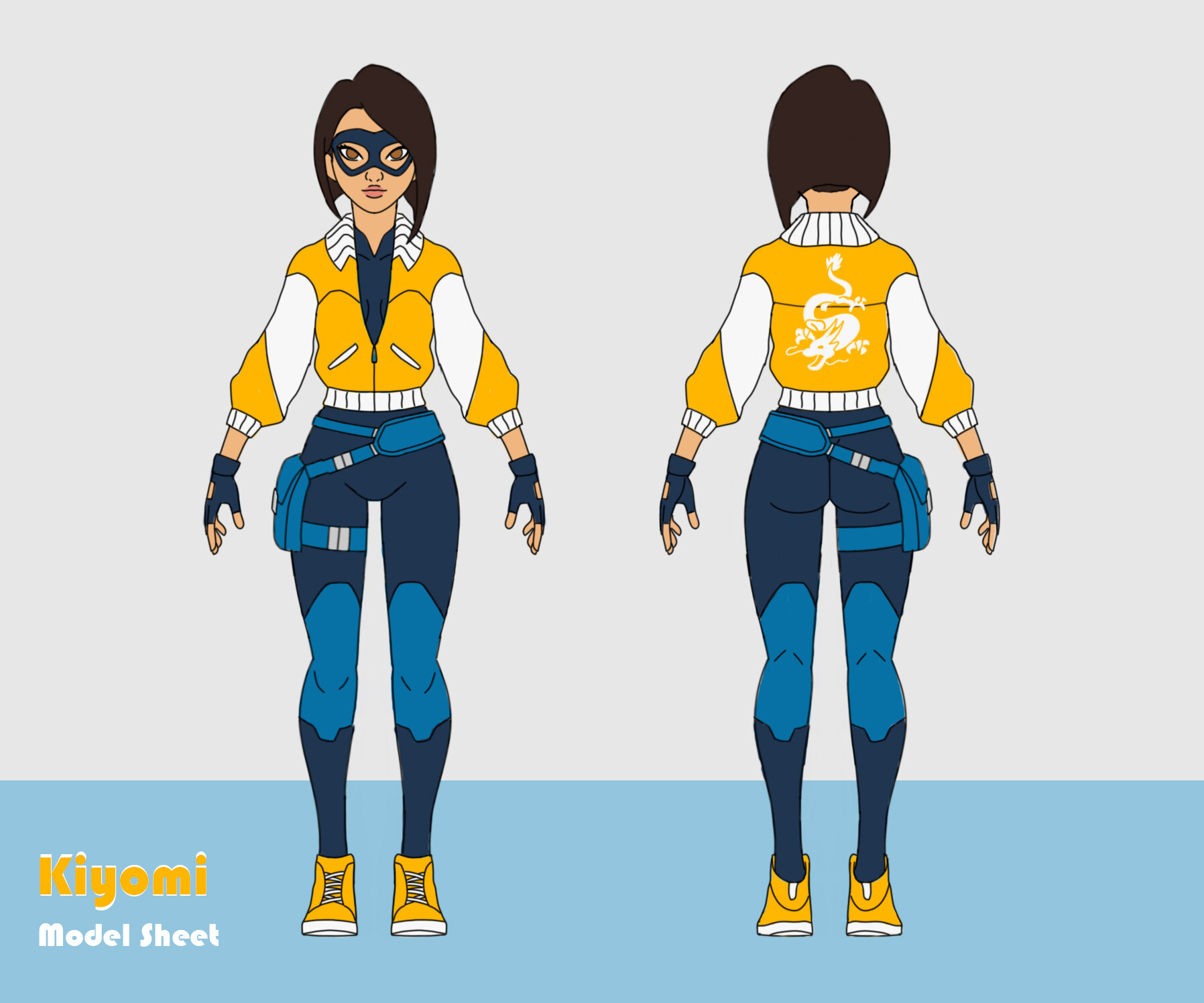 ArtStation - Female Asian Superhero Stylized Character "Kiyomi"