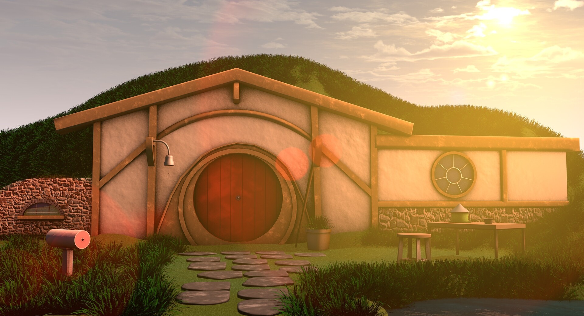 ArtStation - Hobbit house