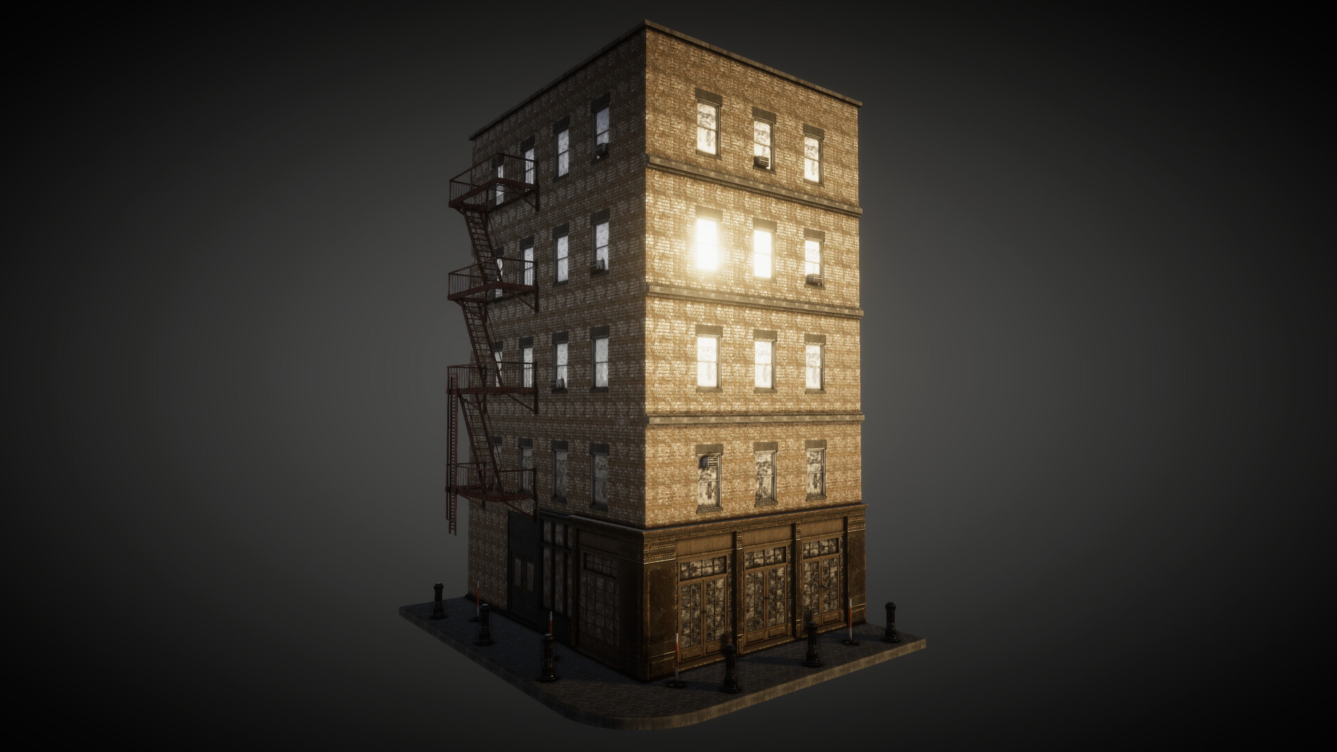 ArtStation - Low Poly Building Game Ready Asset