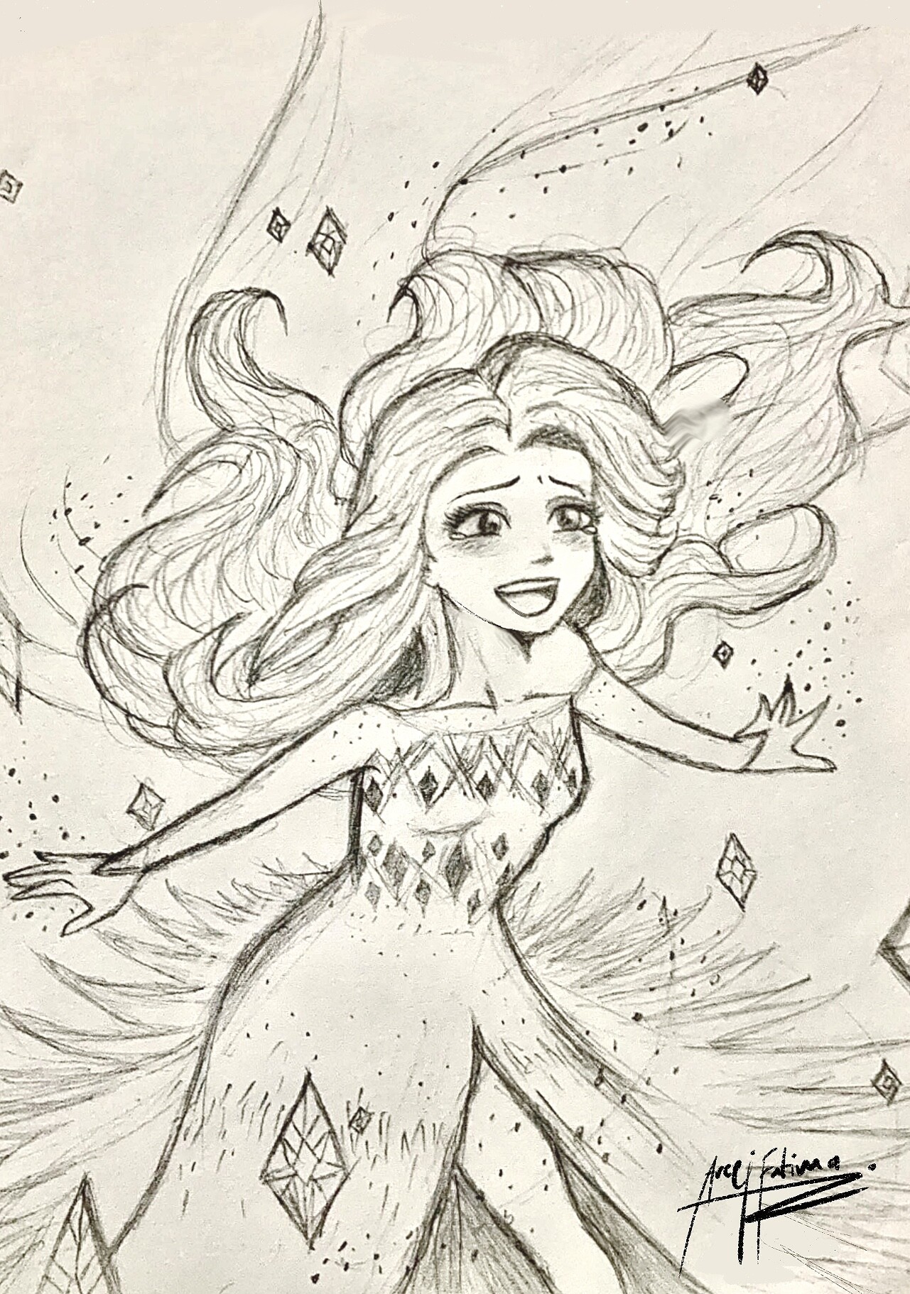 how to draw elsa dramaticparrot