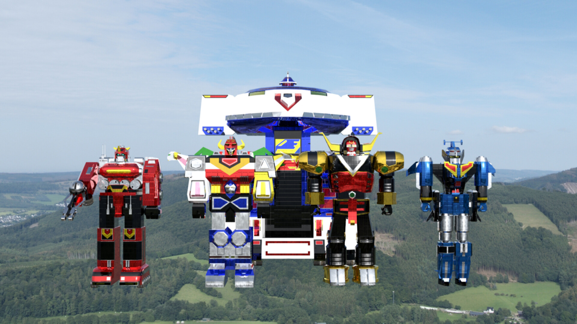 Alvaro Rodriguez - Power Rangers Lost Galaxy - Megazords - LOW POLY (3dsMax)