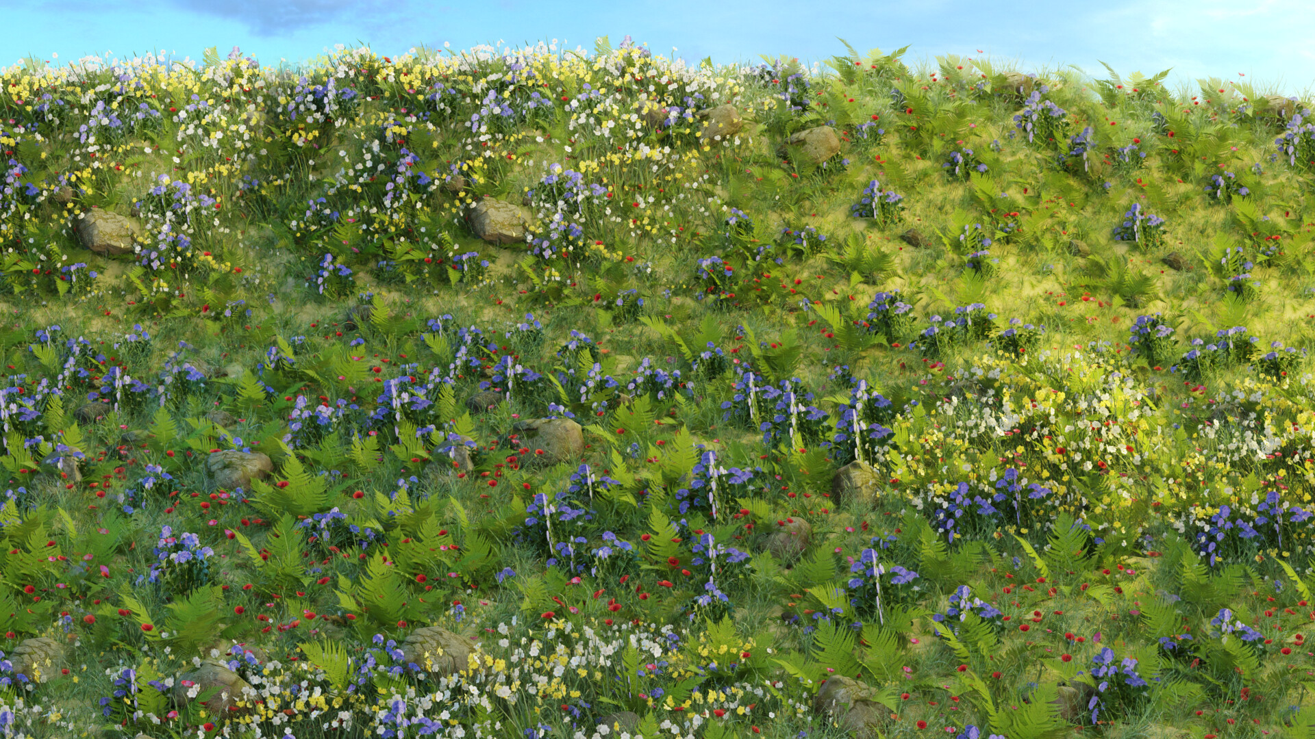 ArtStation - Field with flowers