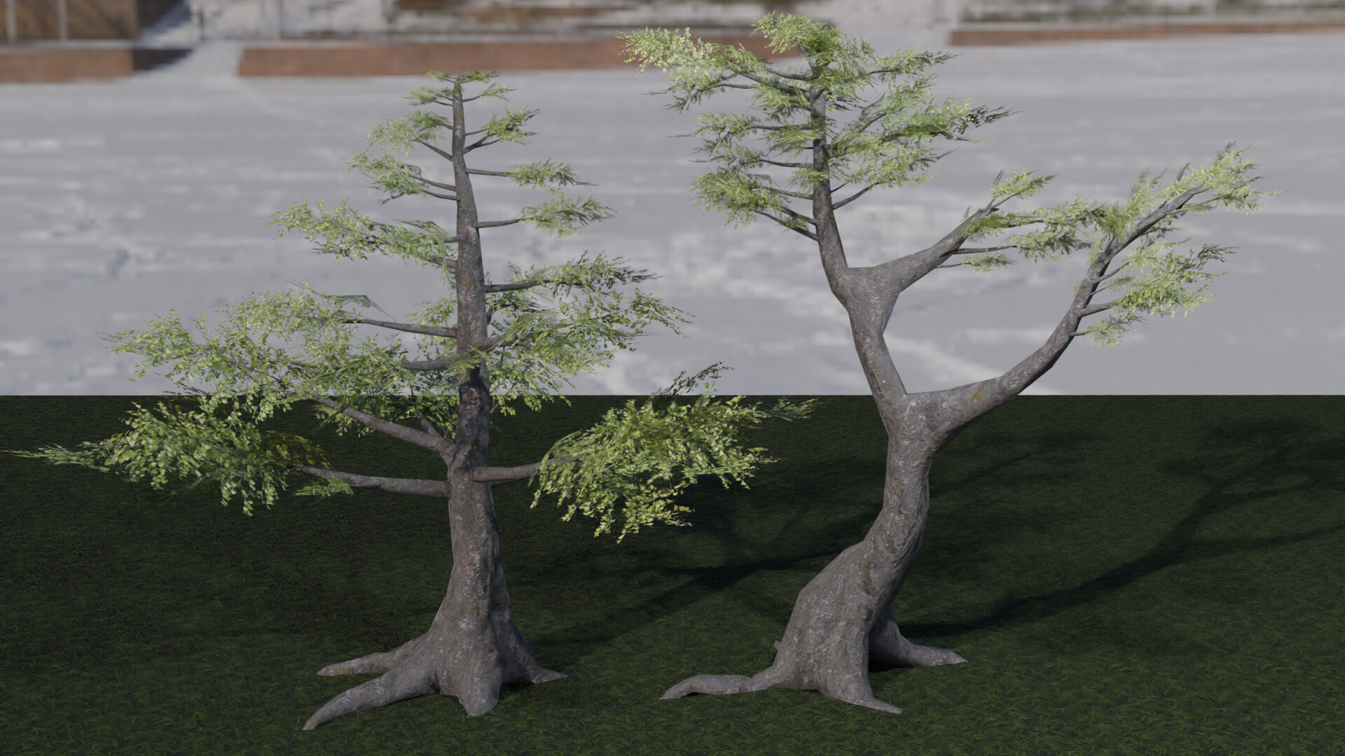 ArtStation - Low-poly trees