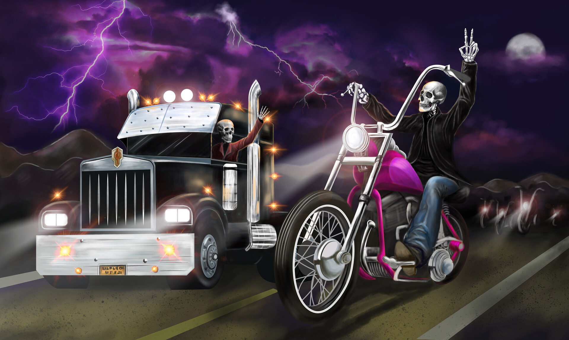 ArtStation - Skeleton Riders