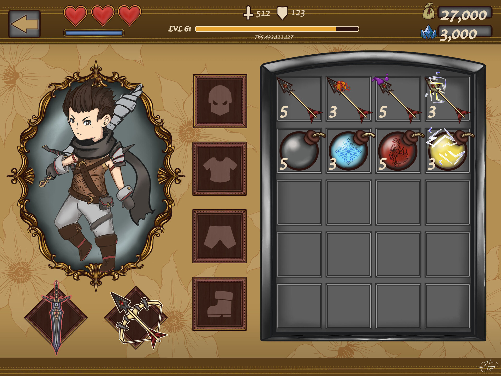 ArtStation - Storybook RPG App Game UI