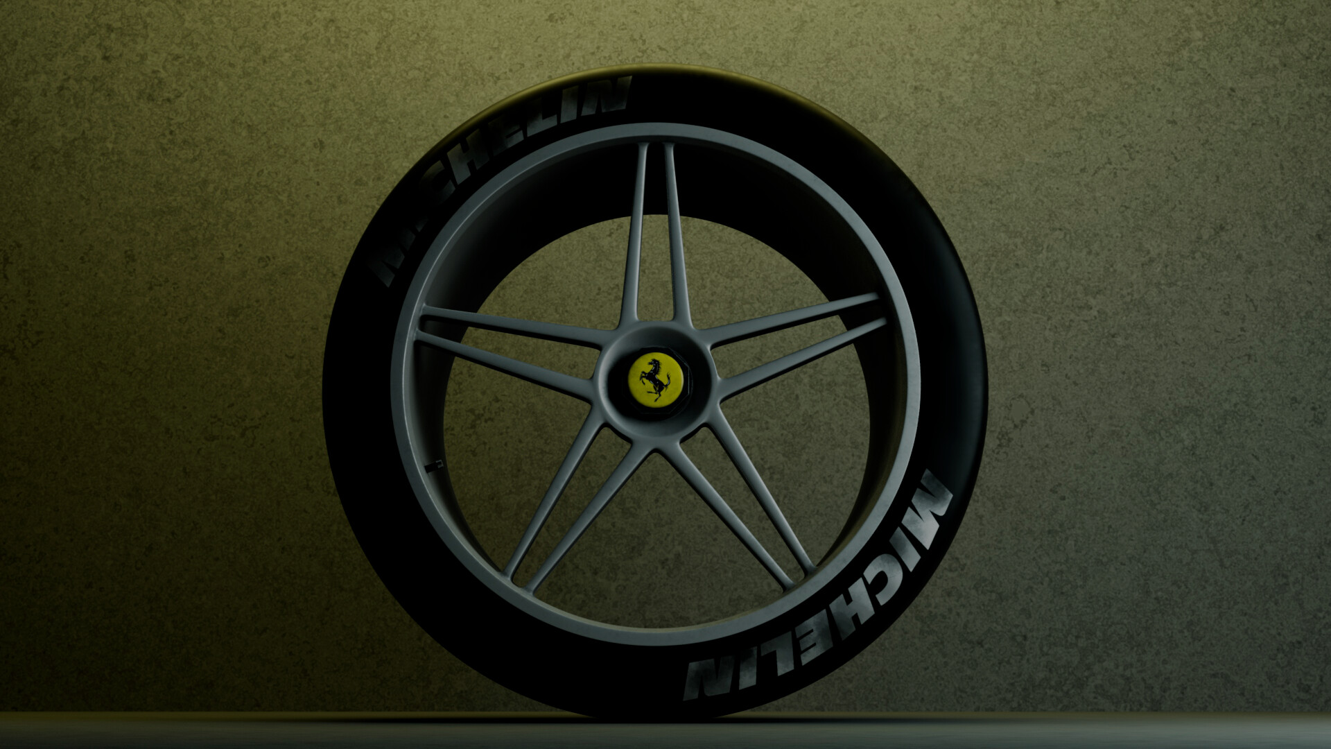 ArtStation - Ferrari car rim