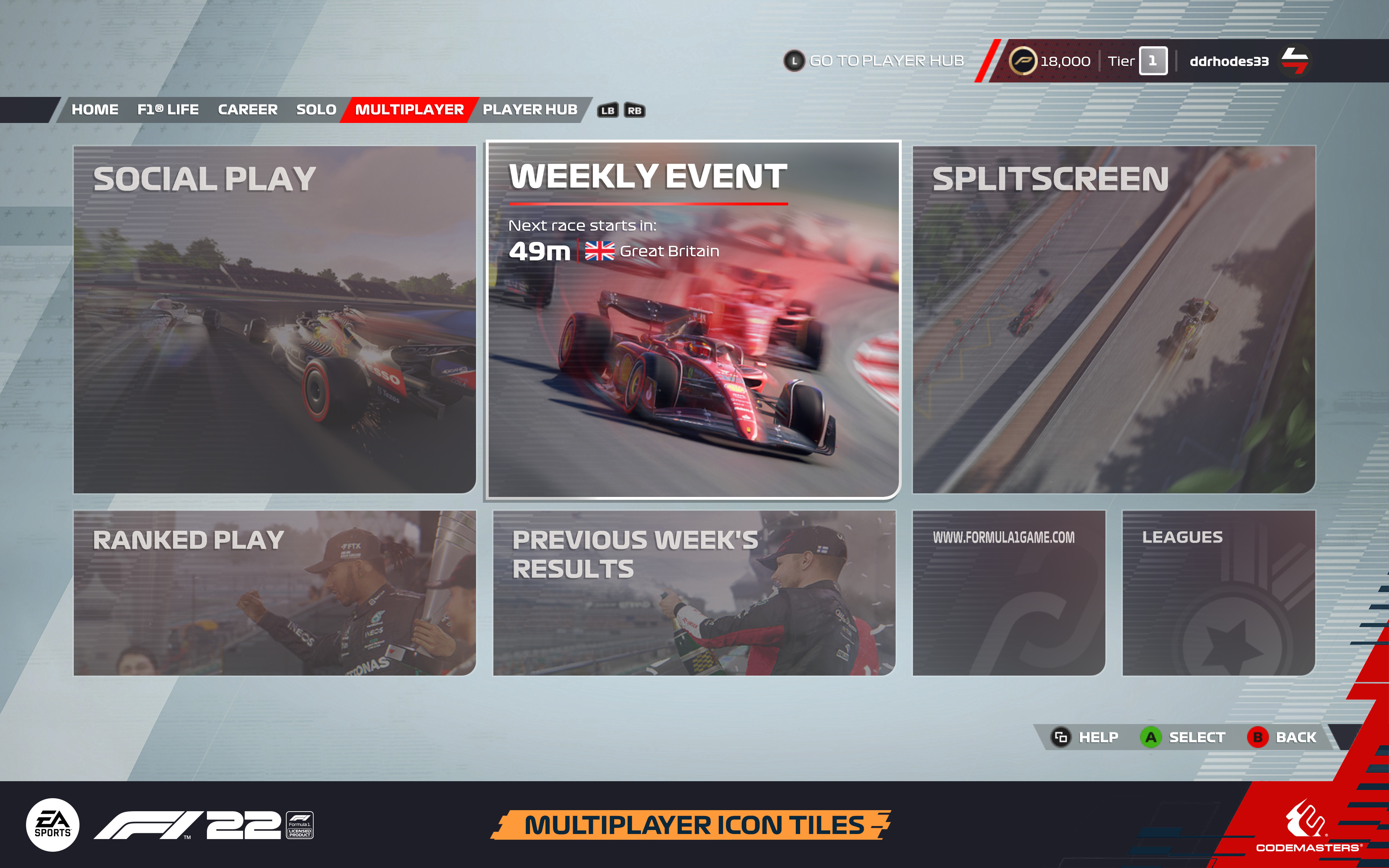 Daniel Rhodes | Video Game UI Design and Art Portfolio - EA SPORTS F1 ...