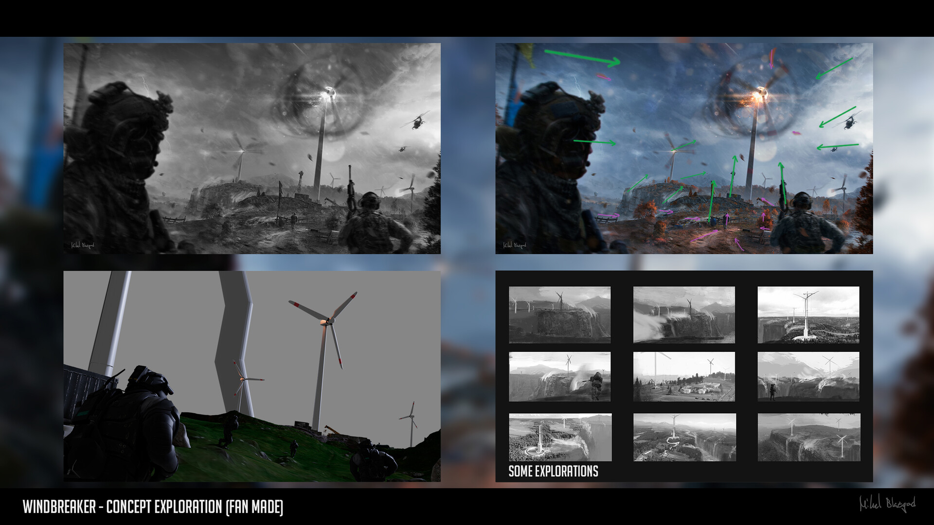 Junior Keyframe Environment Concept Artist Mikel Blazgad - Windbreaker ...