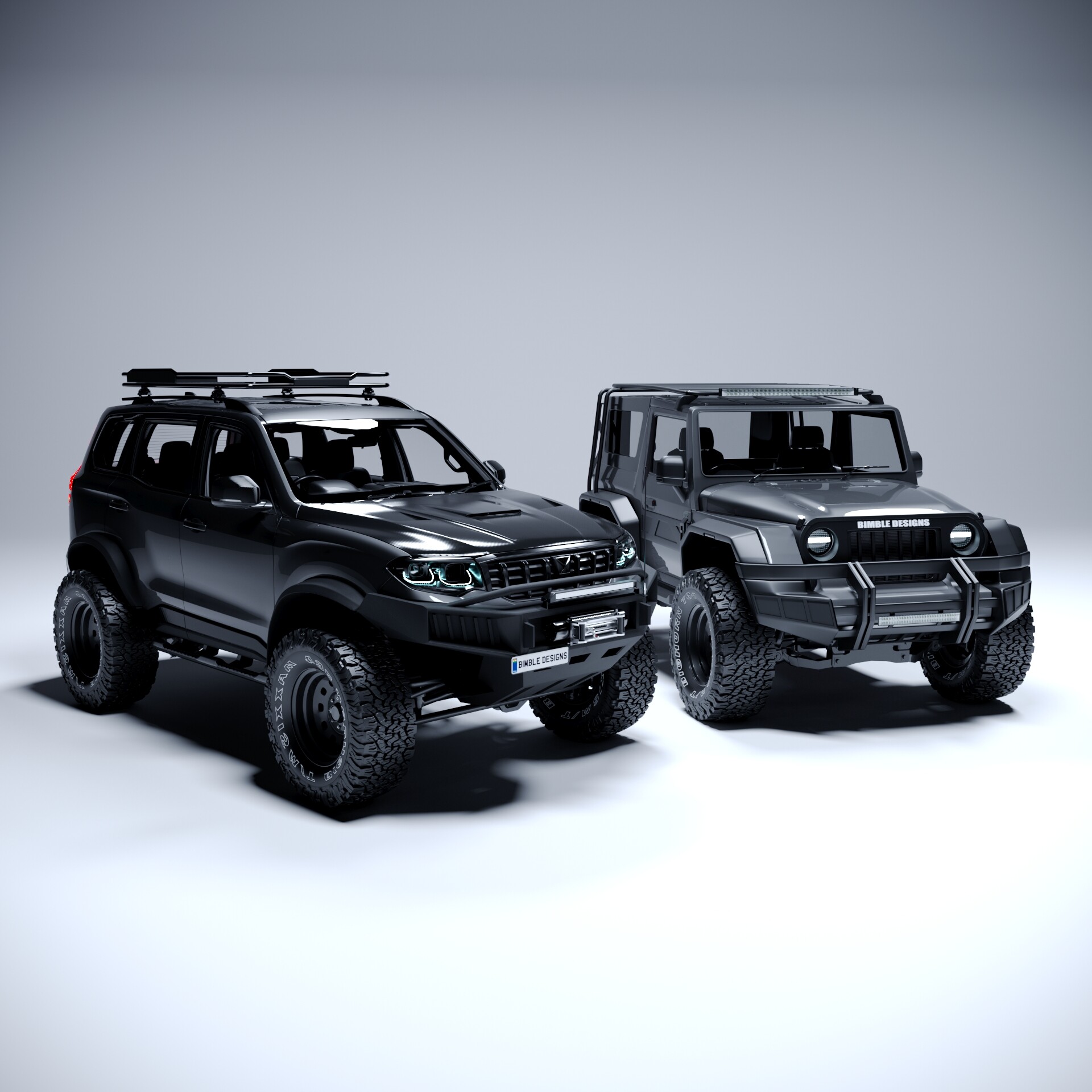 ArtStation - Scorpio-N and Thar Off-Road