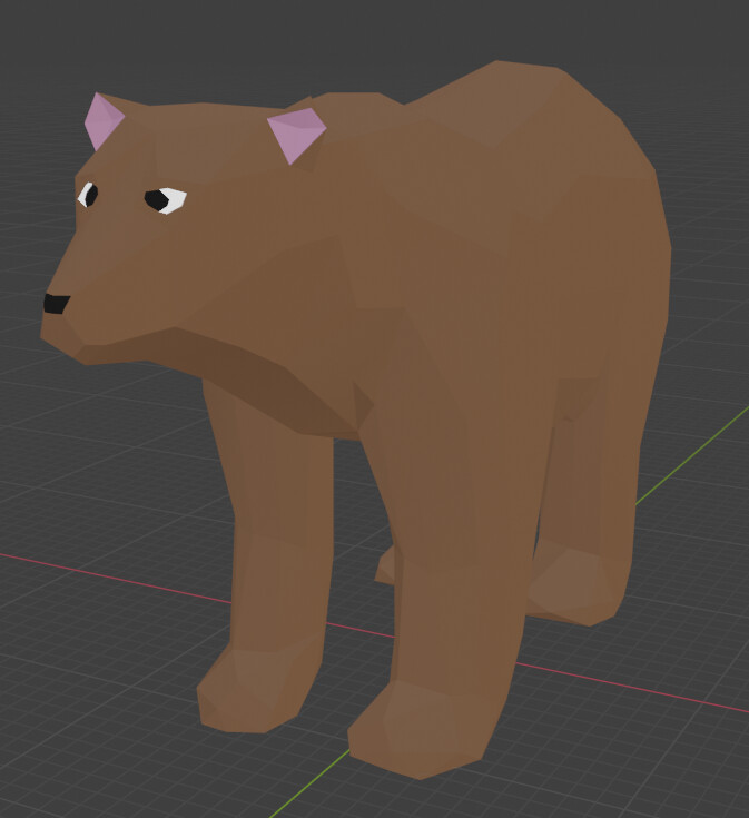 ArtStation - Low Poly Bear