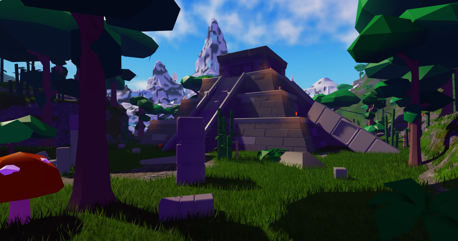 ArtStation - Low Poly Jungle Temple